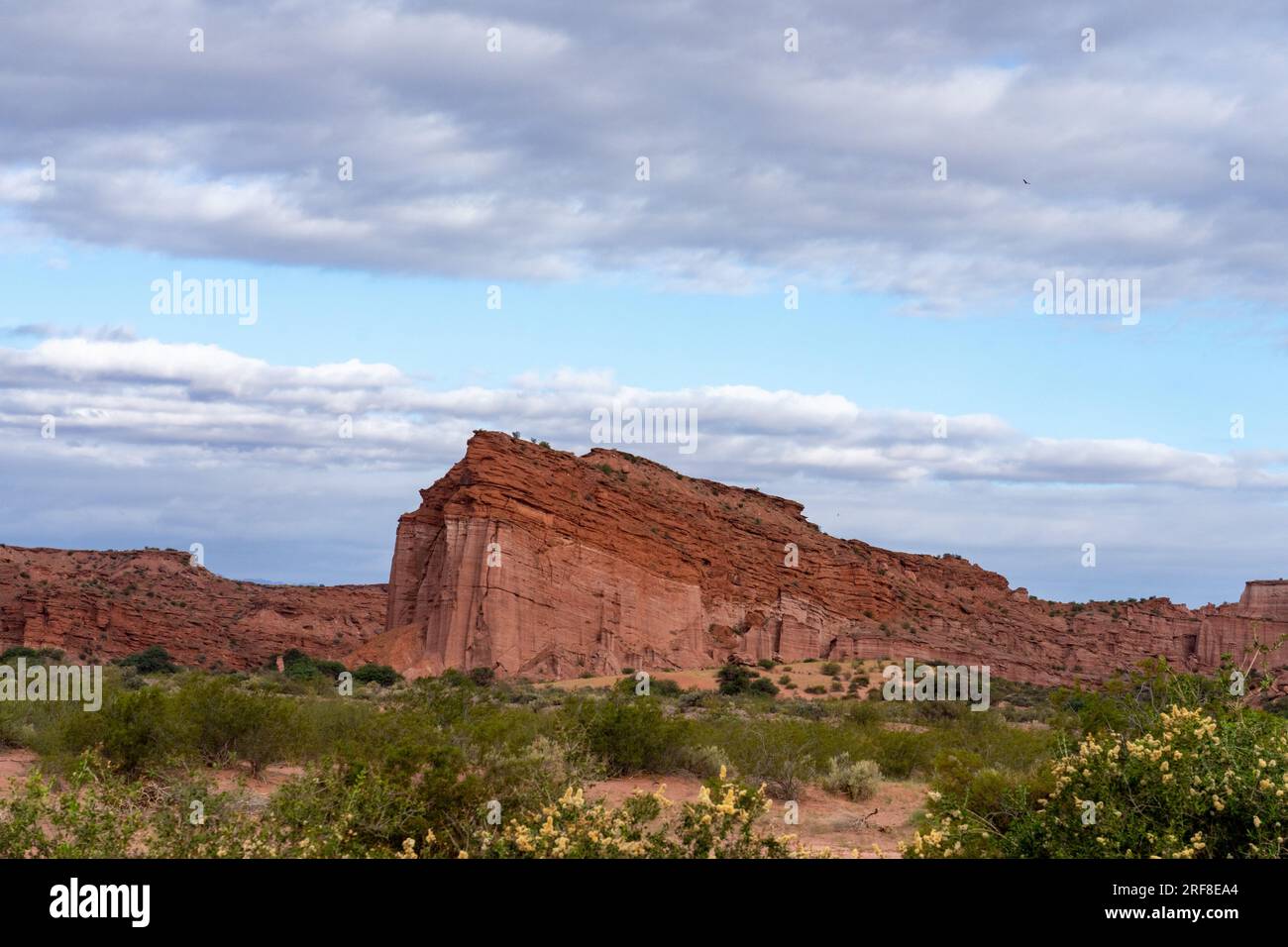 Eroded geologic features of Talampaya Formation sandstone in Talampaya ...
