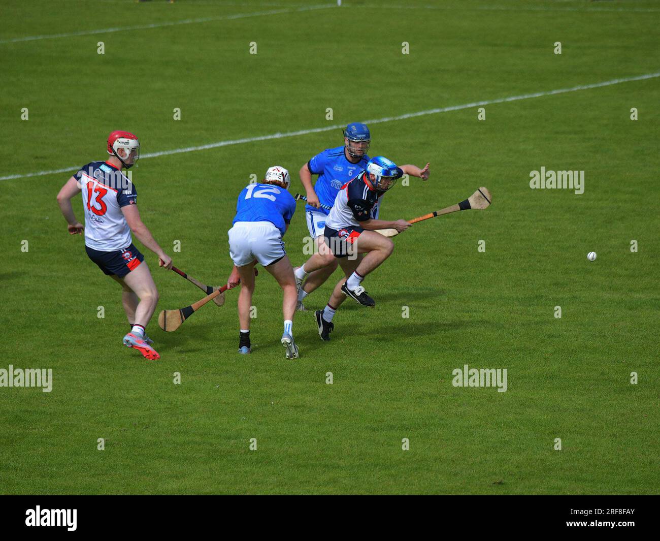 New York in action against Pearse Og from San Francisco in GAA 2023 World Games Hurling ...
