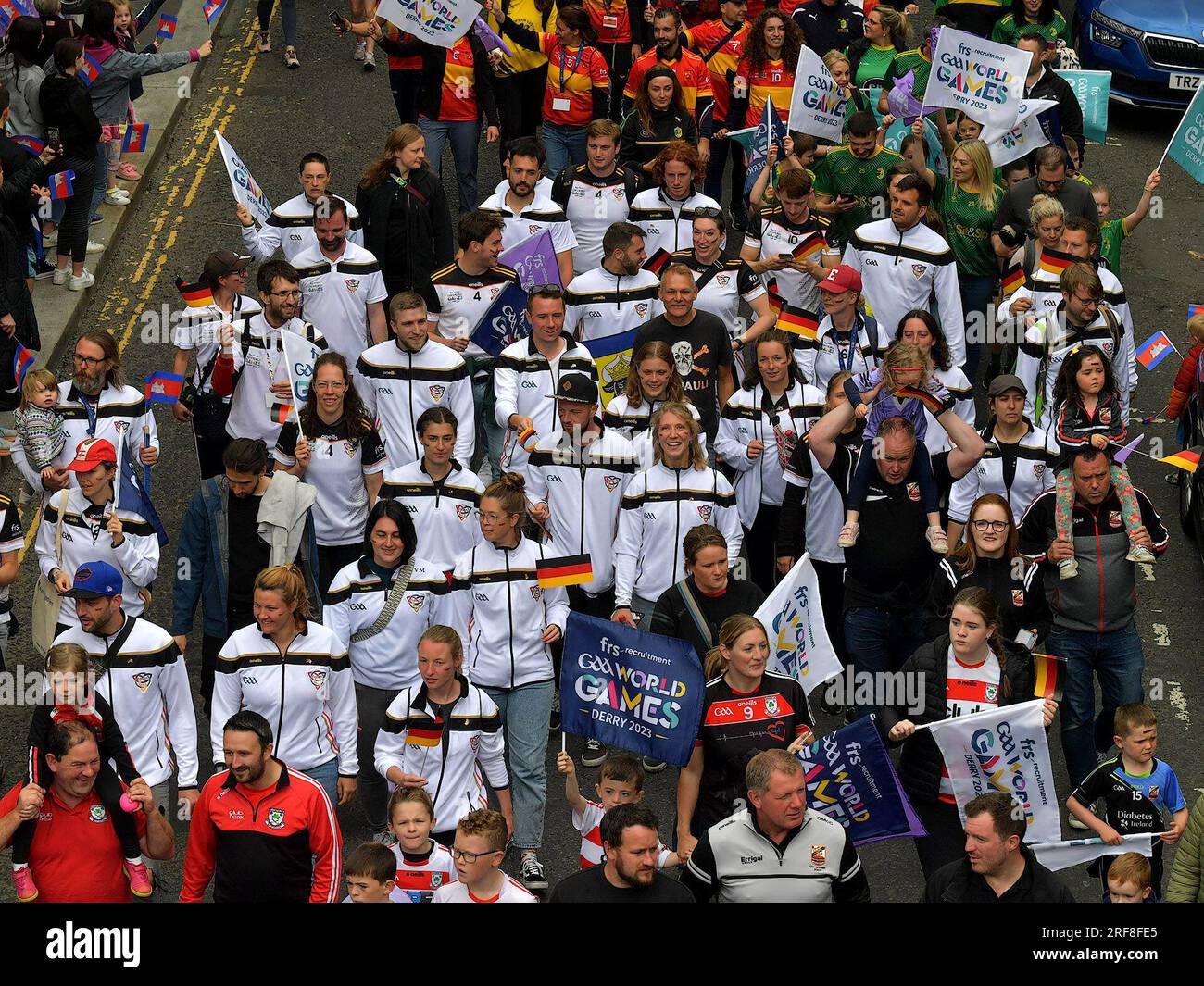 Team Germany competing in the 2023 GAA World Games take part in the ...