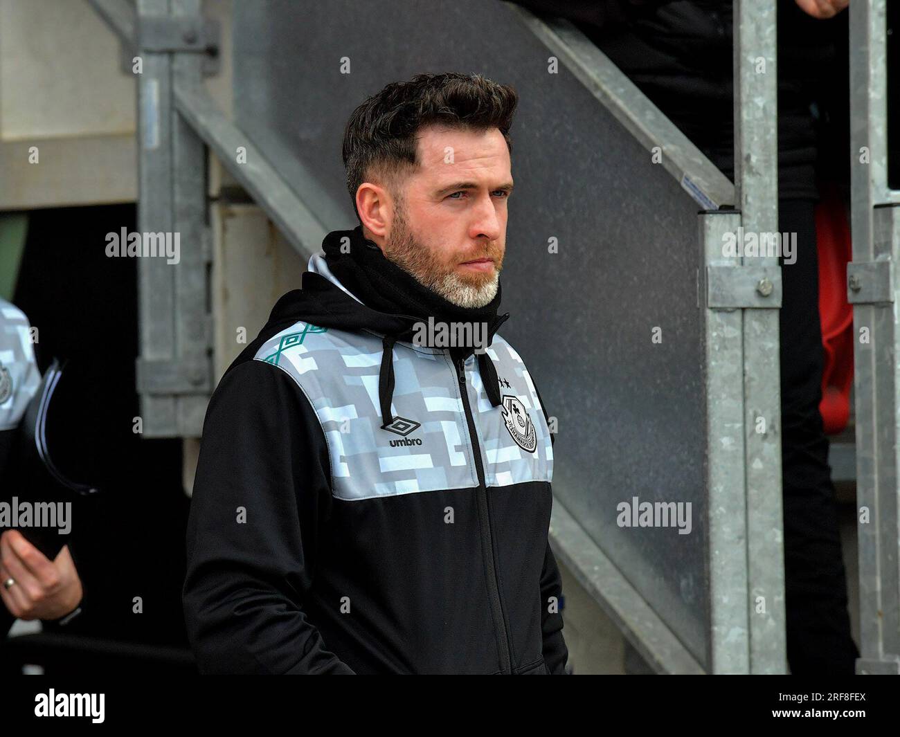 Stephen Bradley, manager of League of Ireland football club Shamrock ...