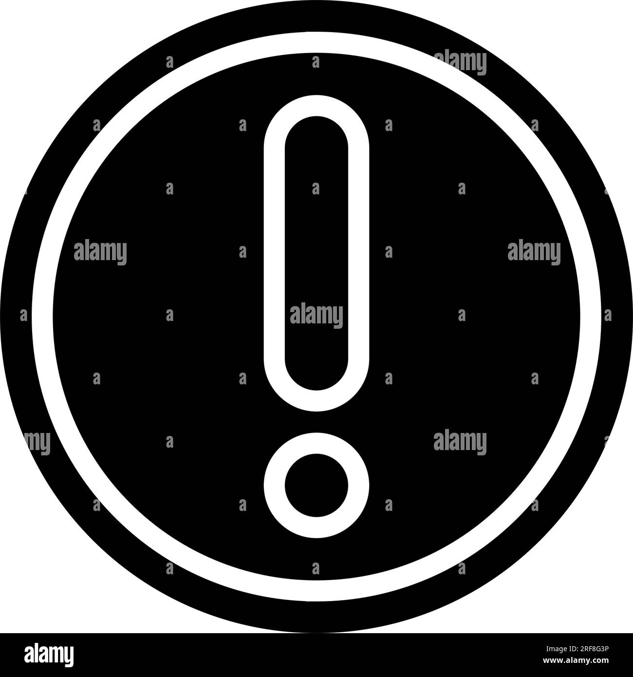 attention icon alert glyph icon vector illustration Stock Vector Image ...