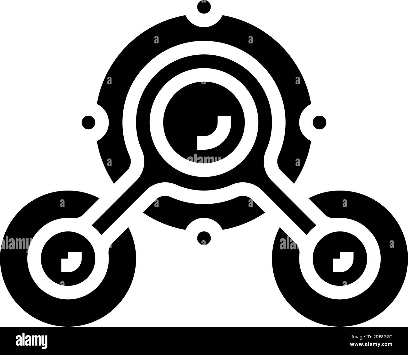 chemical bonds engineer glyph icon vector illustration Stock Vector ...