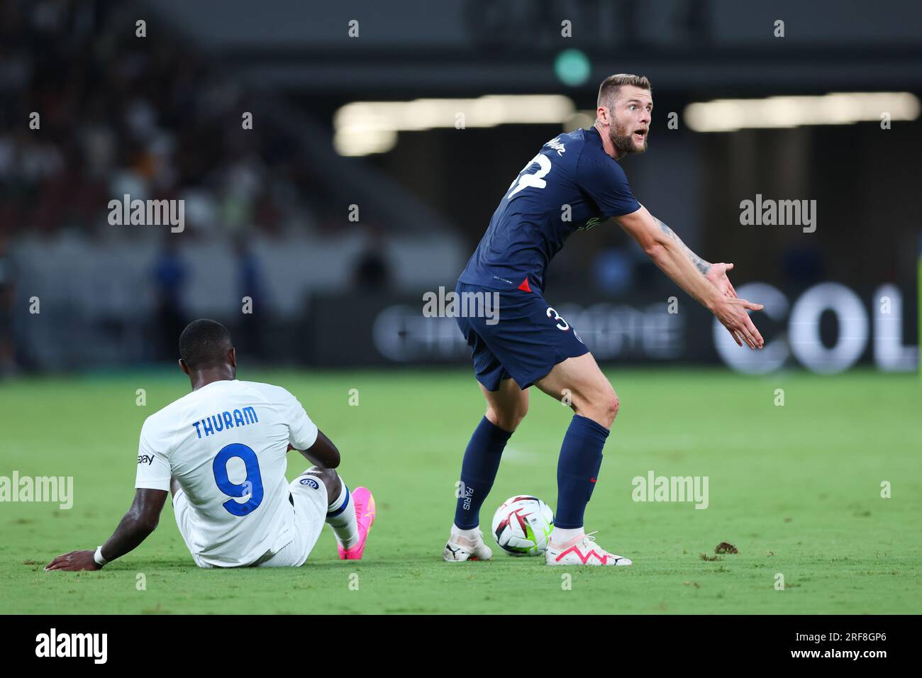 National Stadium, Tokyo, Japan. 1st Aug, 2023. Milan Skriniar (PSG ...