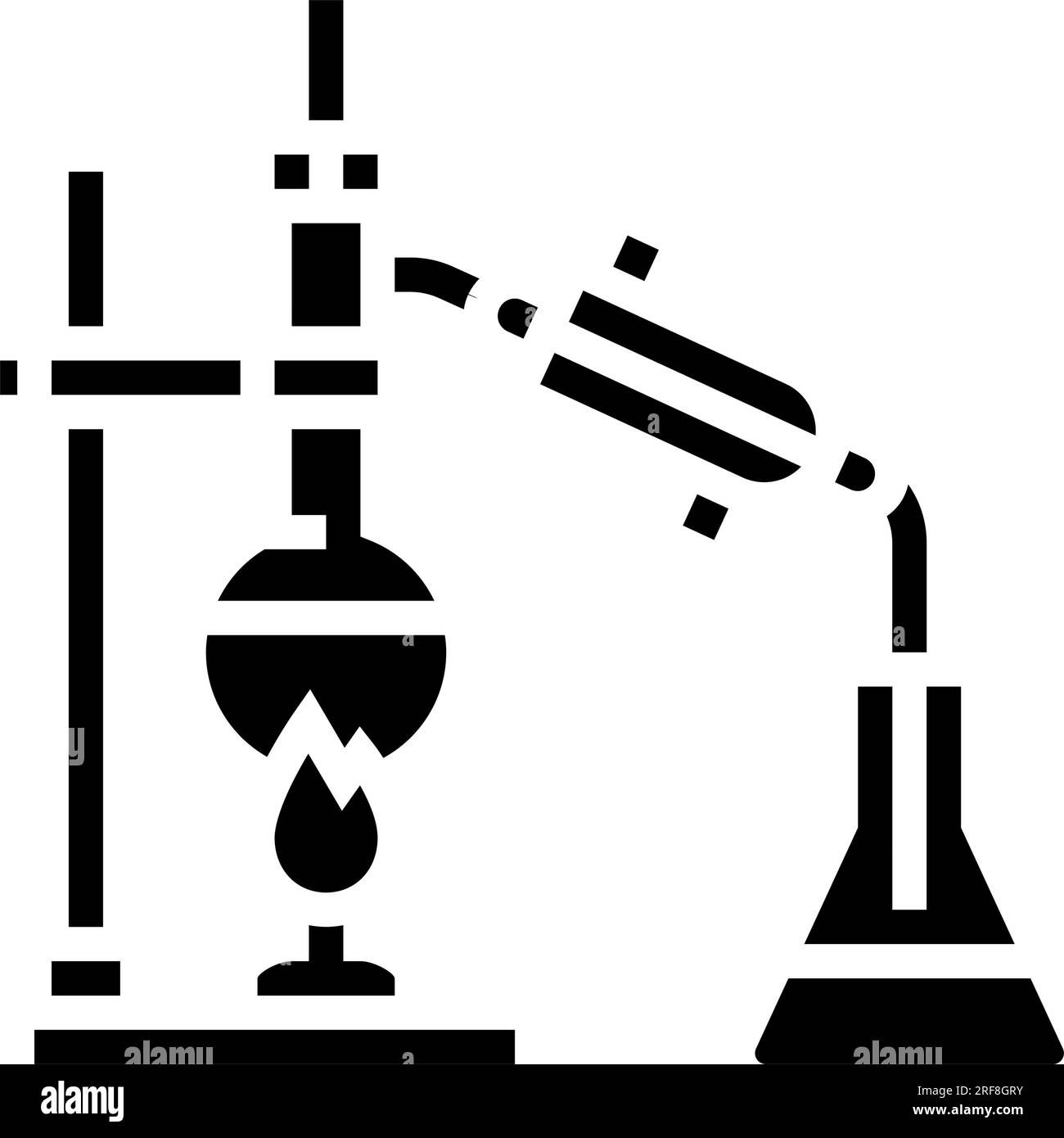 distillation apparatus engineer glyph icon vector illustration Stock ...