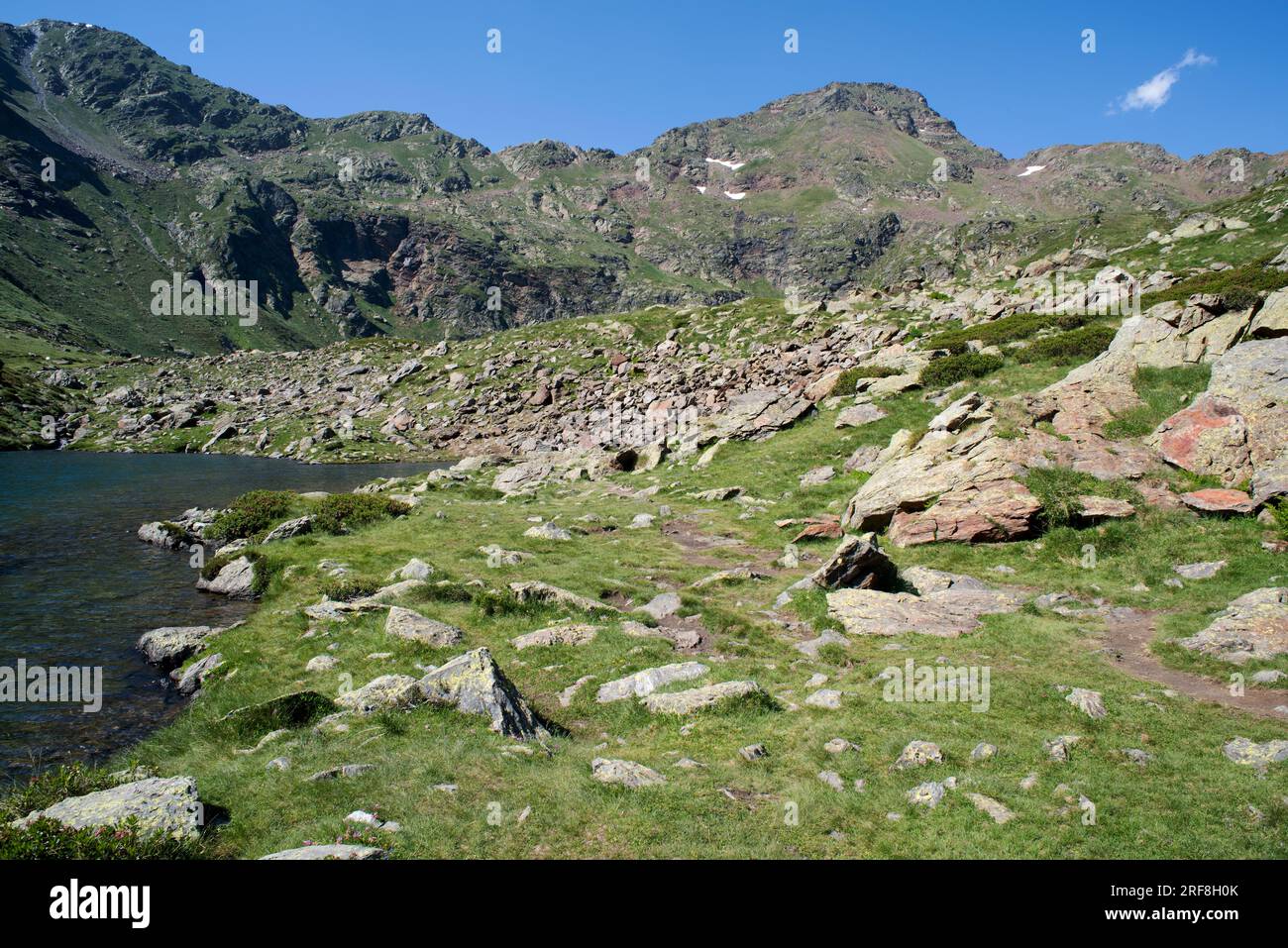Terminal moraine. This photo was taken in Tristaina Valley, Andorra ...