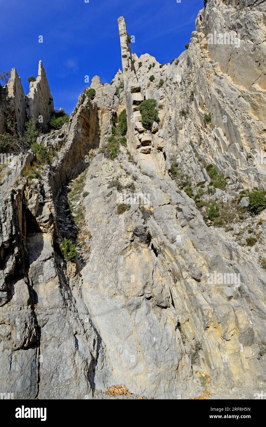 Folds in Aliaga Geopark. This exeptional geologic place is located in ...