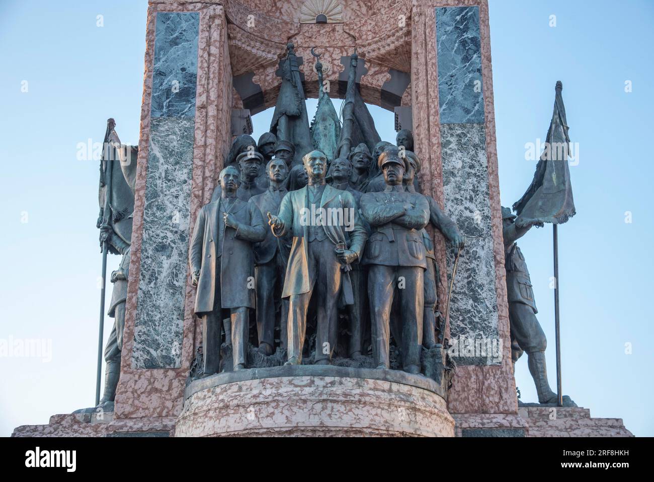 The Republic Monument in Taksim Square in Istanbul, Turkey Stock Photo ...