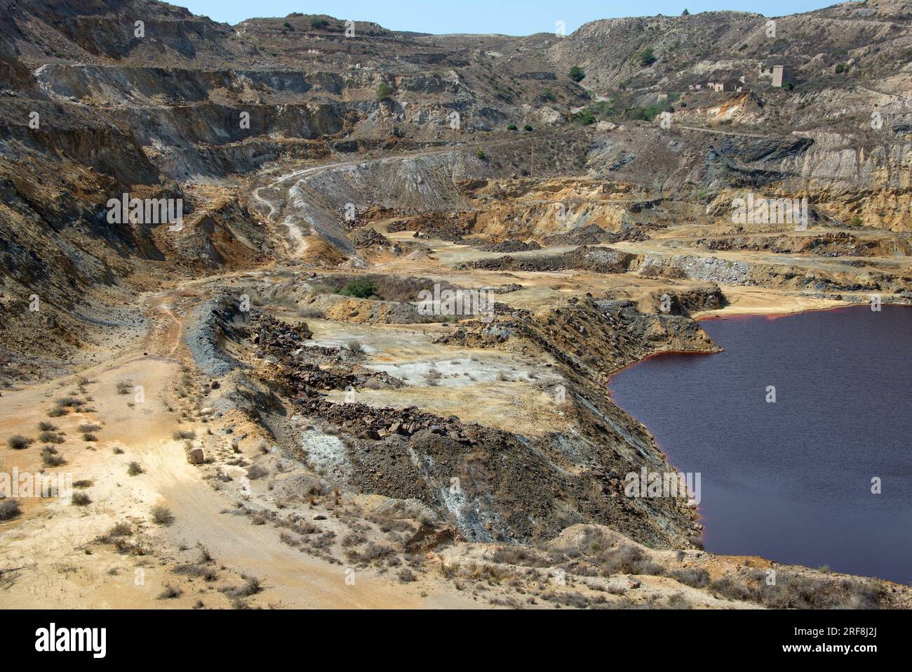 La Union Mines, Murcia, Spain. Mining activity (Chalcopyrite, Galena ...