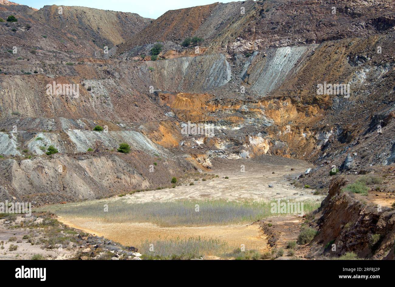 La Union Mines, Murcia, Spain. Mining activity (Chalcopyrite, Galena ...