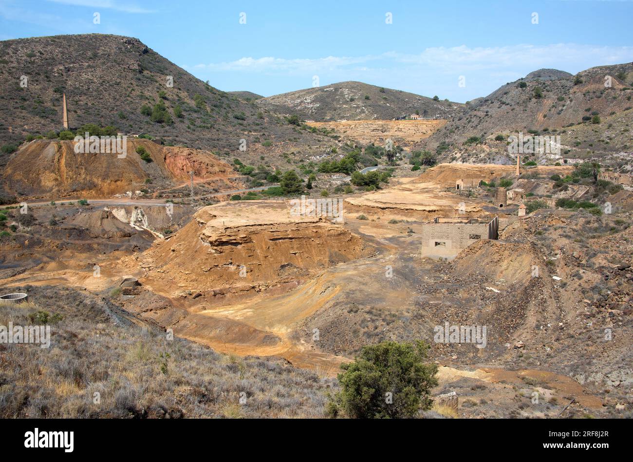 La Union Mines, Murcia, Spain. Mining activity (Chalcopyrite, Galena ...