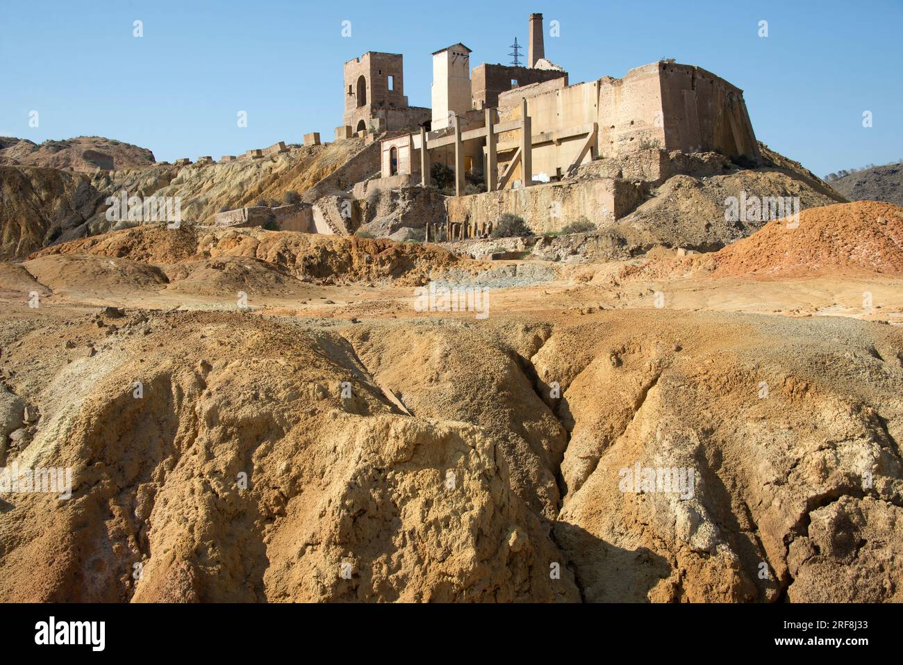 Mazarron Mines, Murcia, Spain. Mining activity (Chalcopyrite, Galena ...
