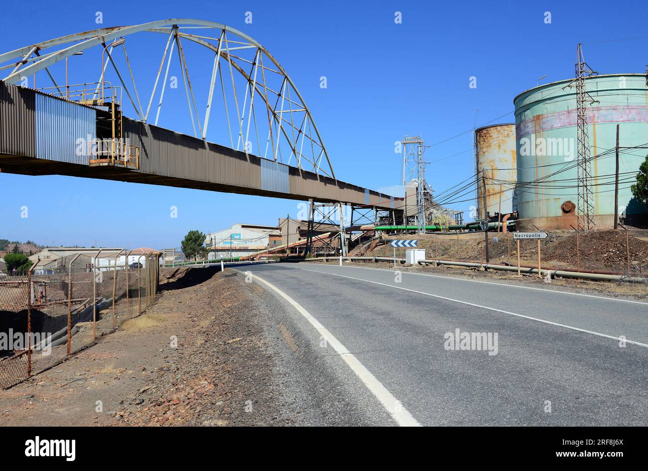 Riotinto mines. Cerro Colorado is a open-pit mine, surface mining ...