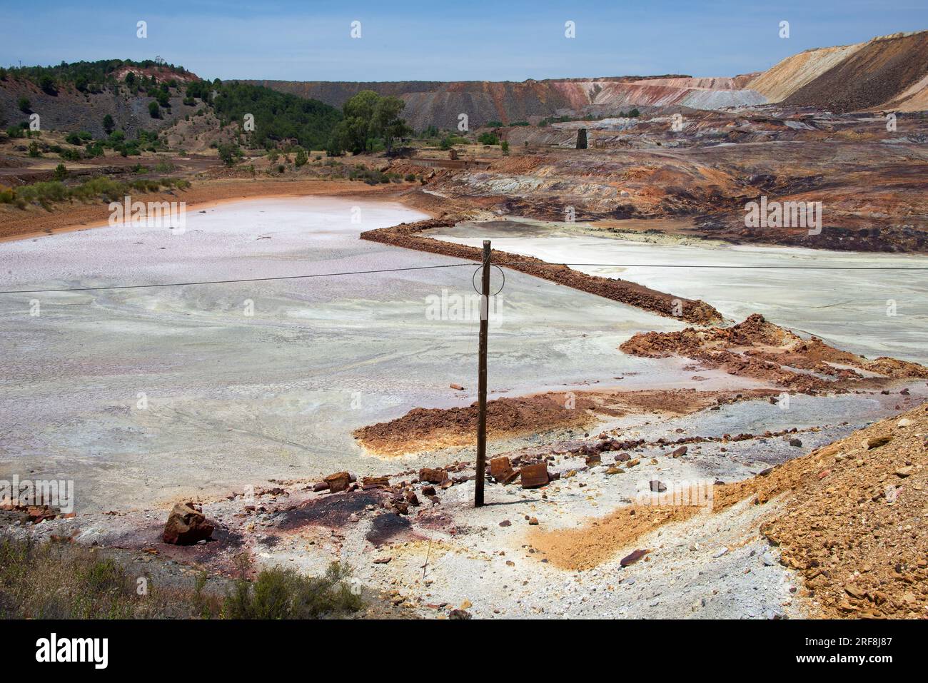 Riotinto mines. Zaranda is an open-pit mine, surface mining technique ...