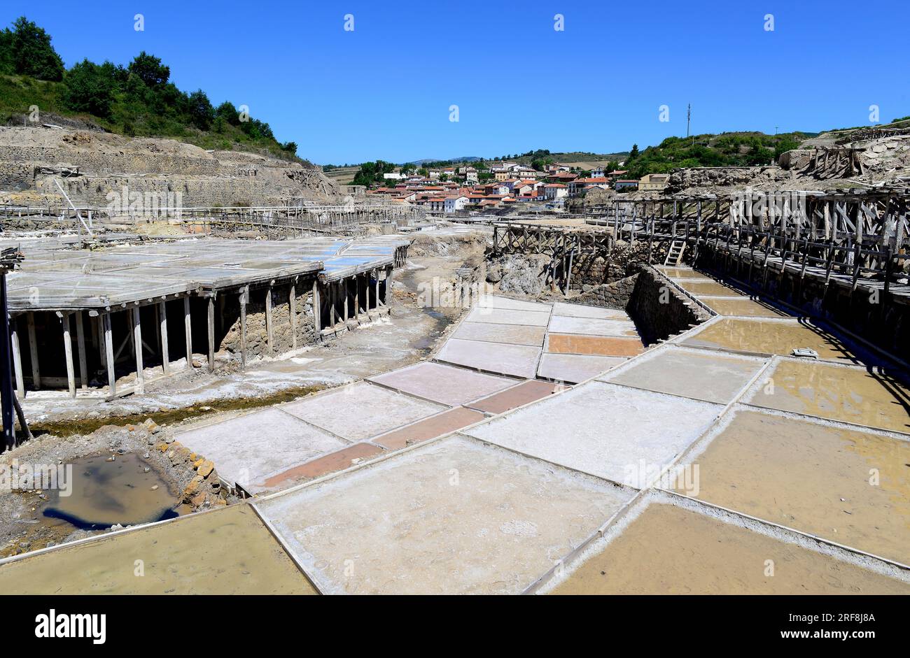 Salt evaporation ponds, salt works or salterns are artificial ponds ...