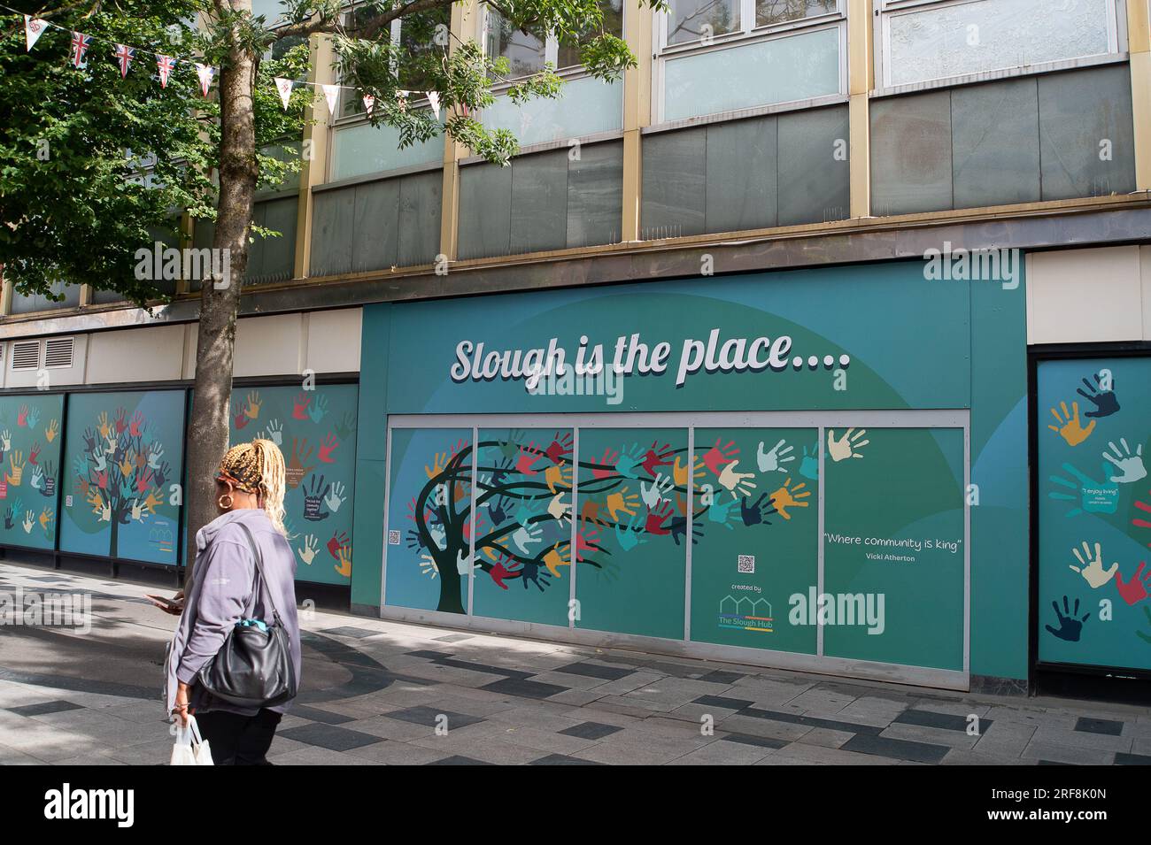 Slough, Berkshire, UK. 1st August, 2023. New Slough is the Place ...