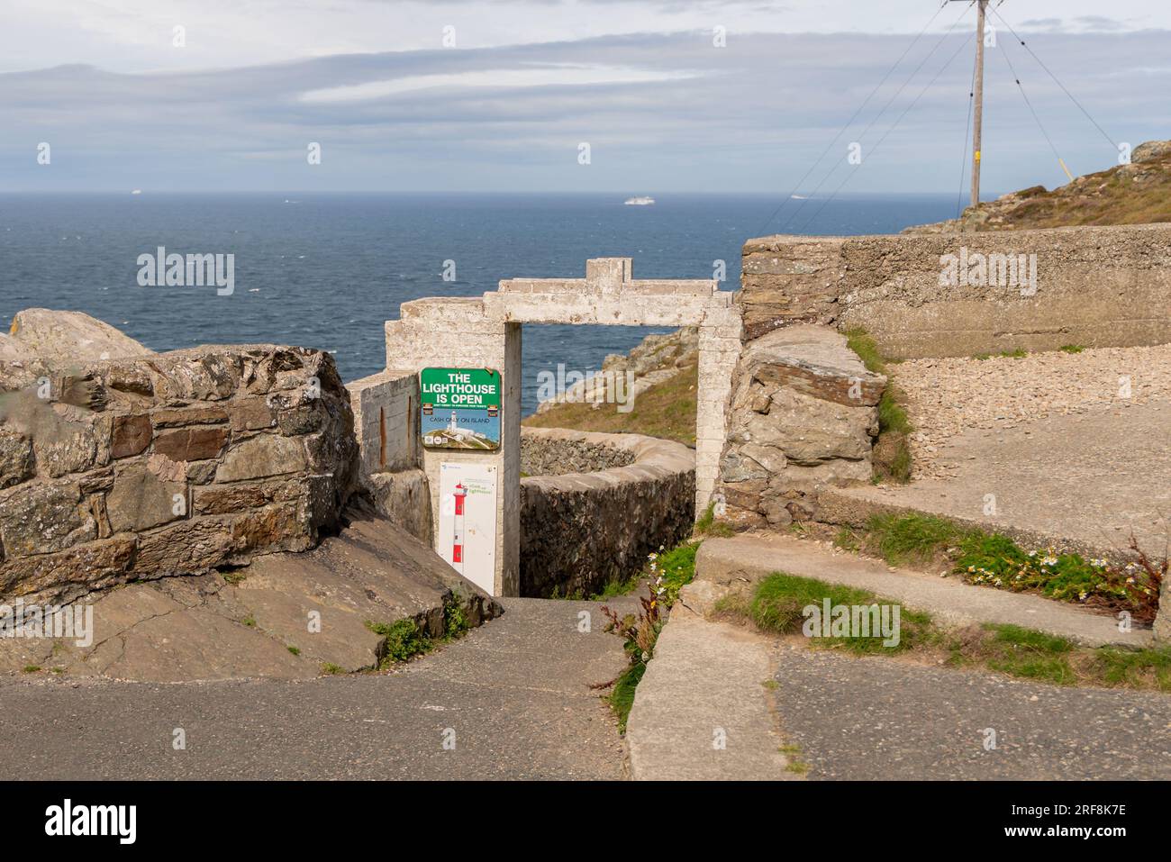 south stack lighthouse entrance Stock Photo - Alamy
