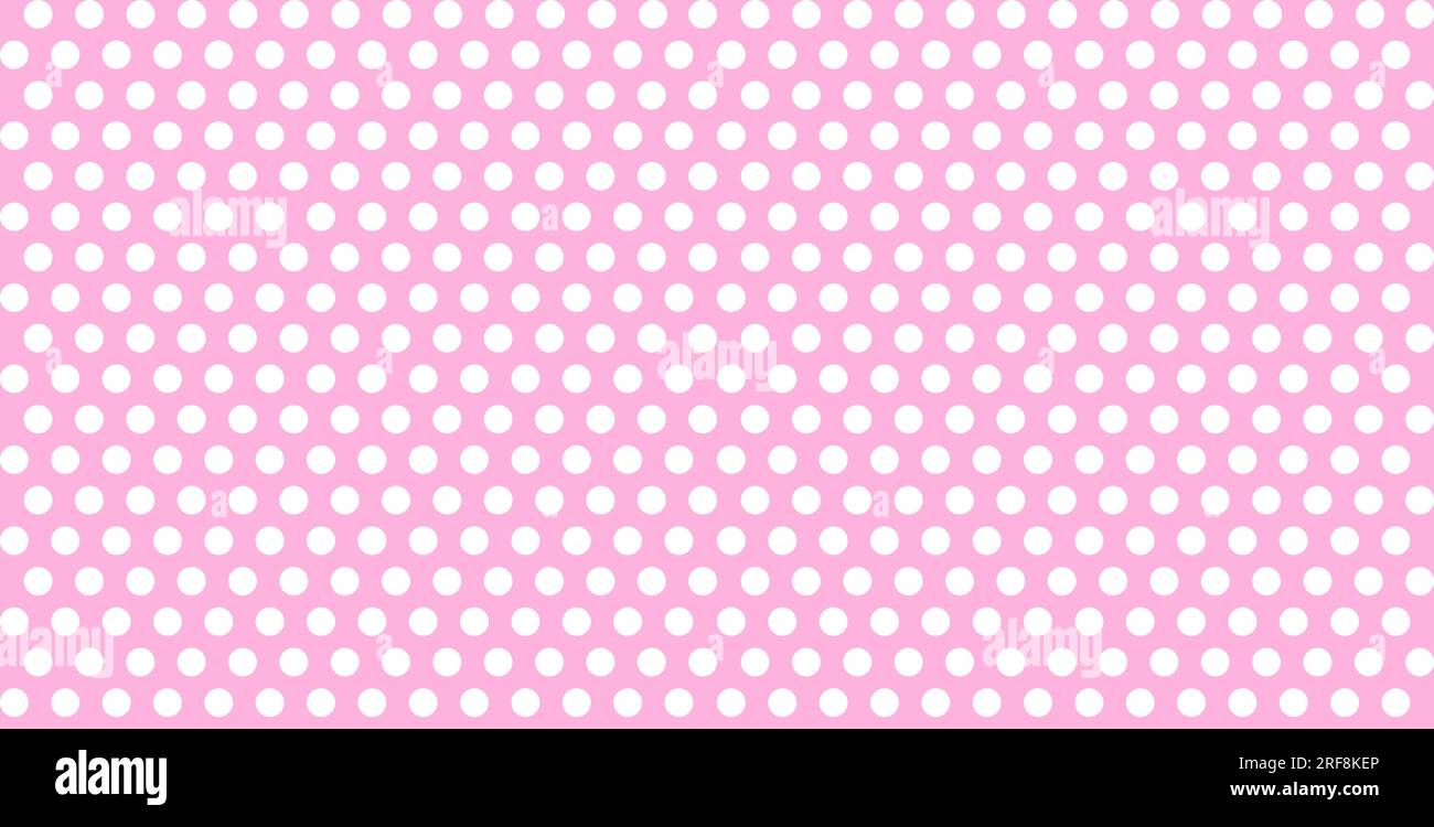Pastel pink background with seamless polka dot pattern. Vector ...