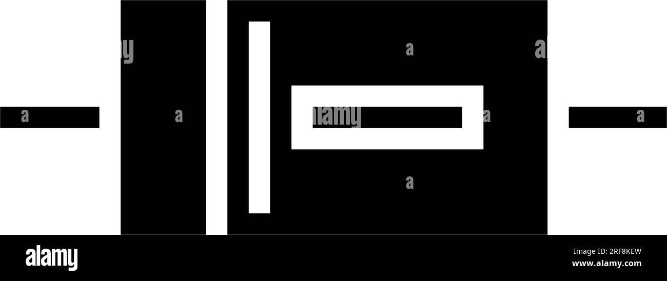 diode electrical engineer glyph icon vector illustration Stock Vector ...