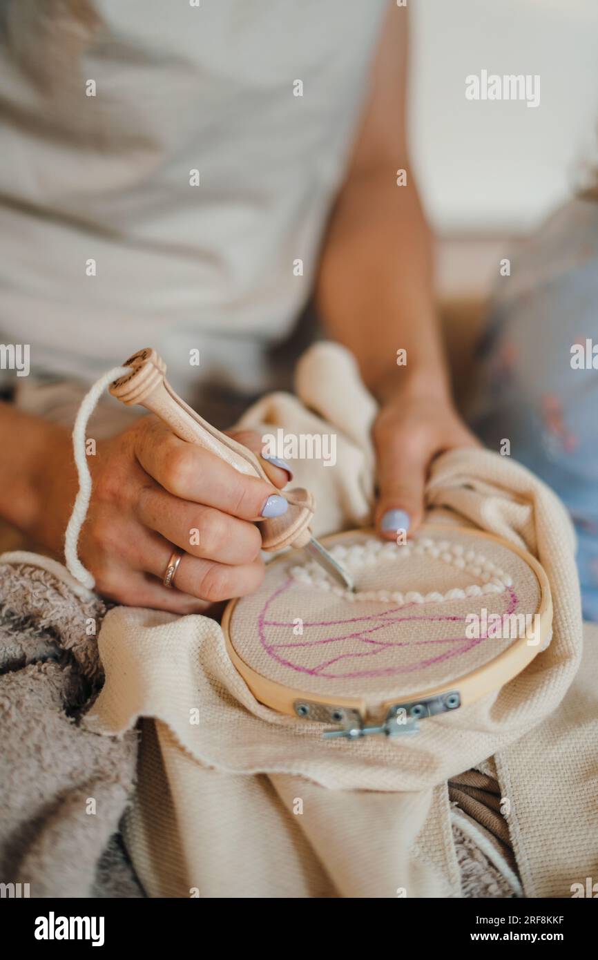 Punch needling hi-res stock photography and images - Alamy