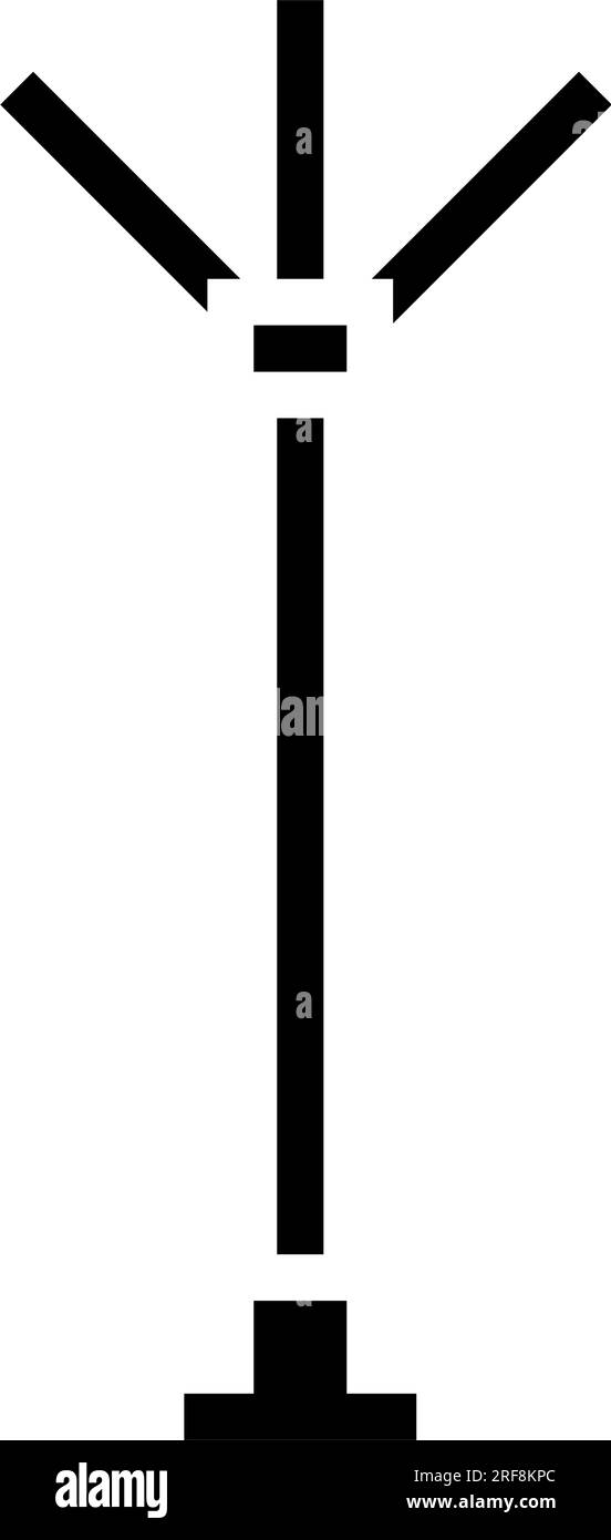 lightning rod electrical engineer glyph icon vector illustration Stock ...