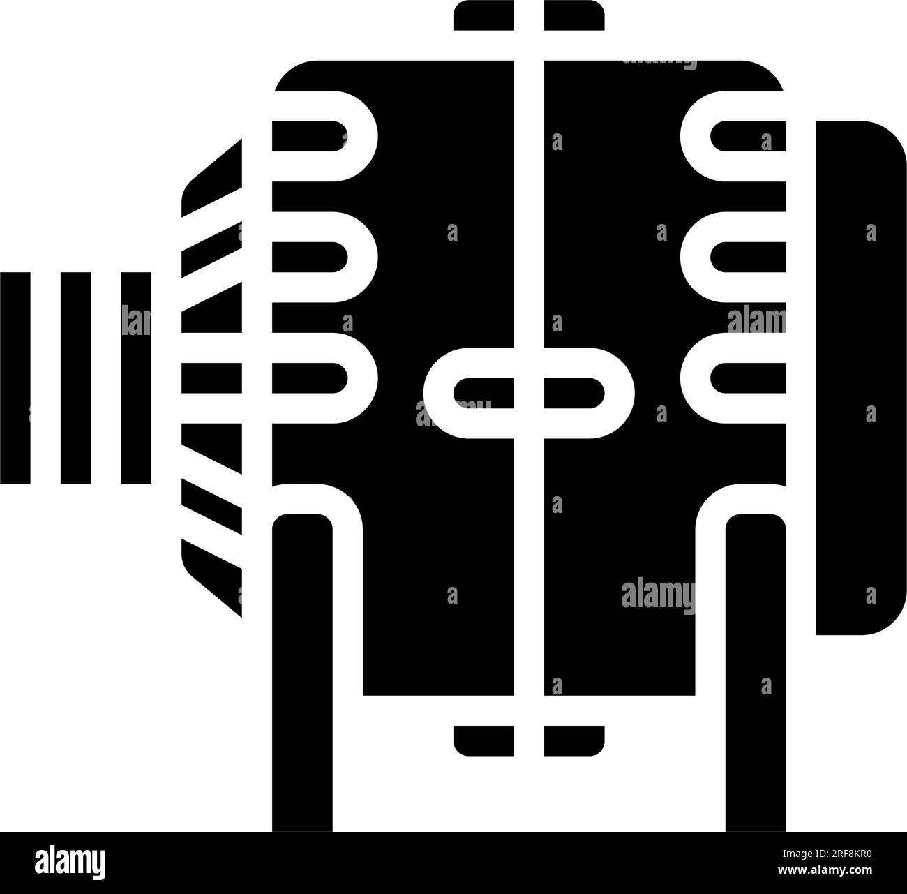 ac generator electrical engineer glyph icon vector illustration Stock ...