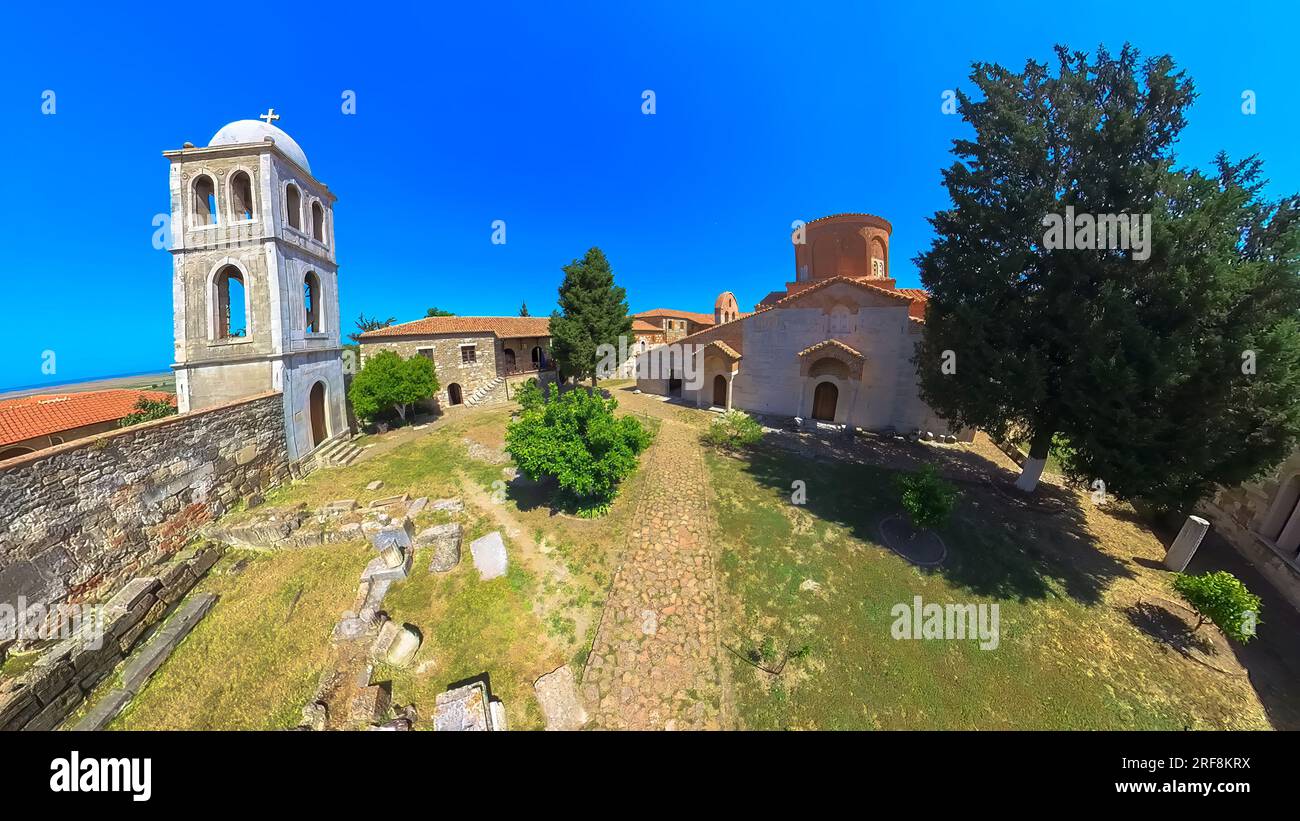 from above, Saint Mary Church and Monastery observed at Apollonia ...