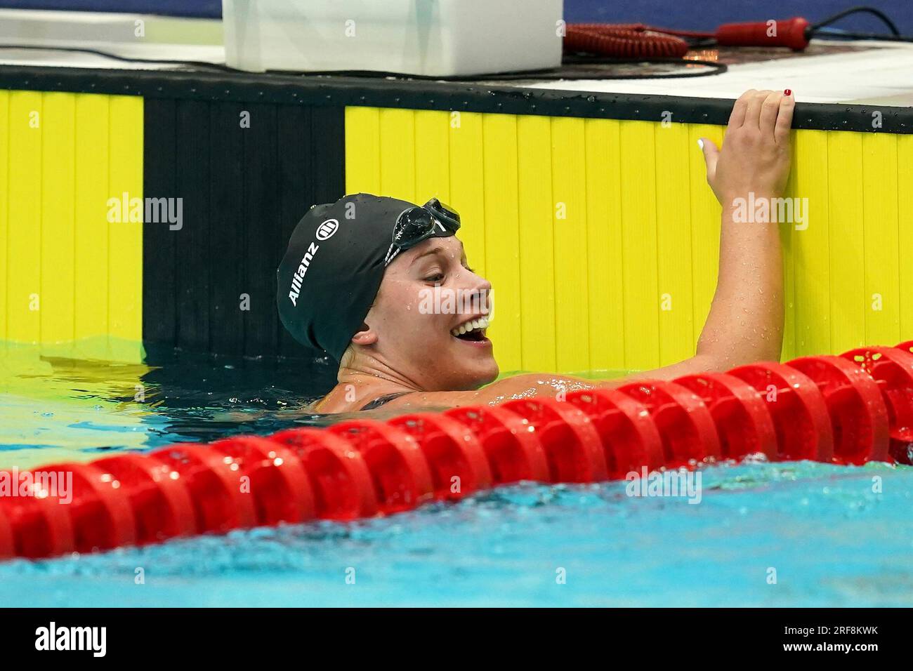 USA's Morgan Stickney celebrates winning the Women's 400m Freestyle S7 ...
