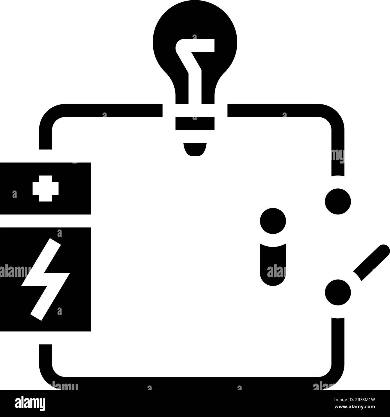 electric circuit electrical engineer glyph icon vector illustration Stock Vector Image & Art - Alamy