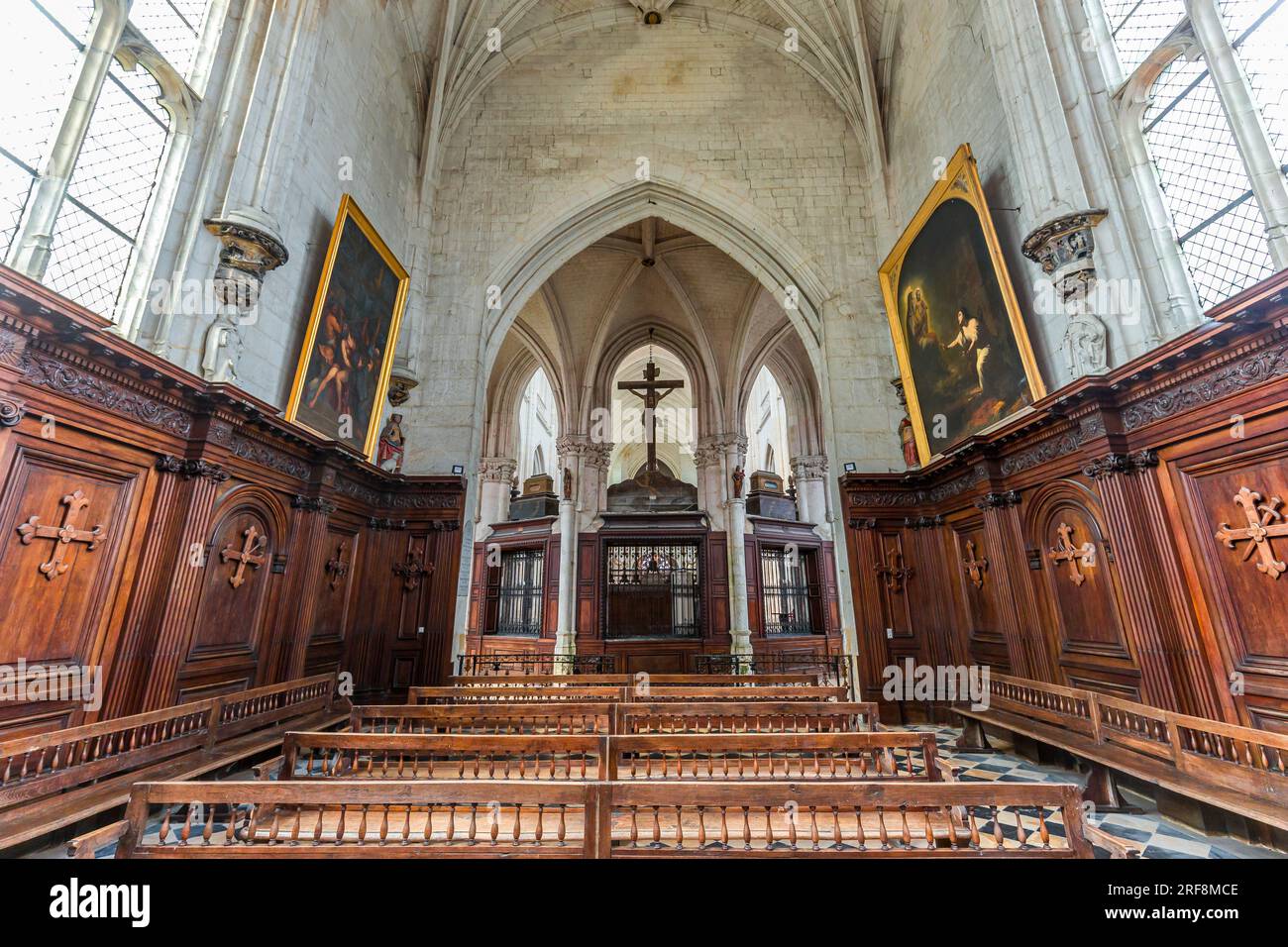 SAINT RIQUIER, SOMME, FRANCE, JUNE 17, 2022 : interiors and ...