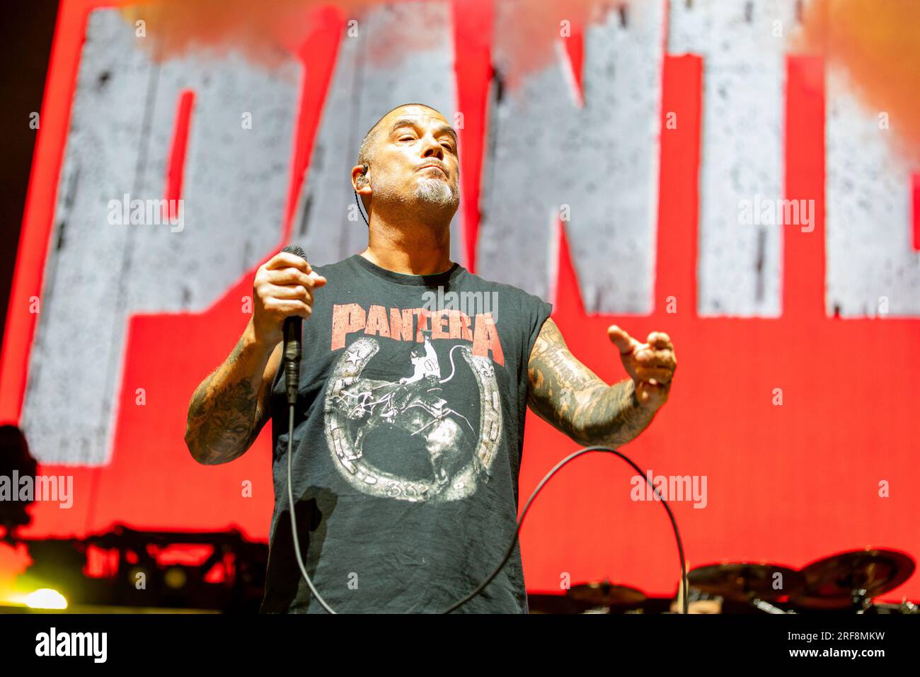 Milwaukee, USA. 31st July, 2023. Phil Anselmo of Pantera at American ...