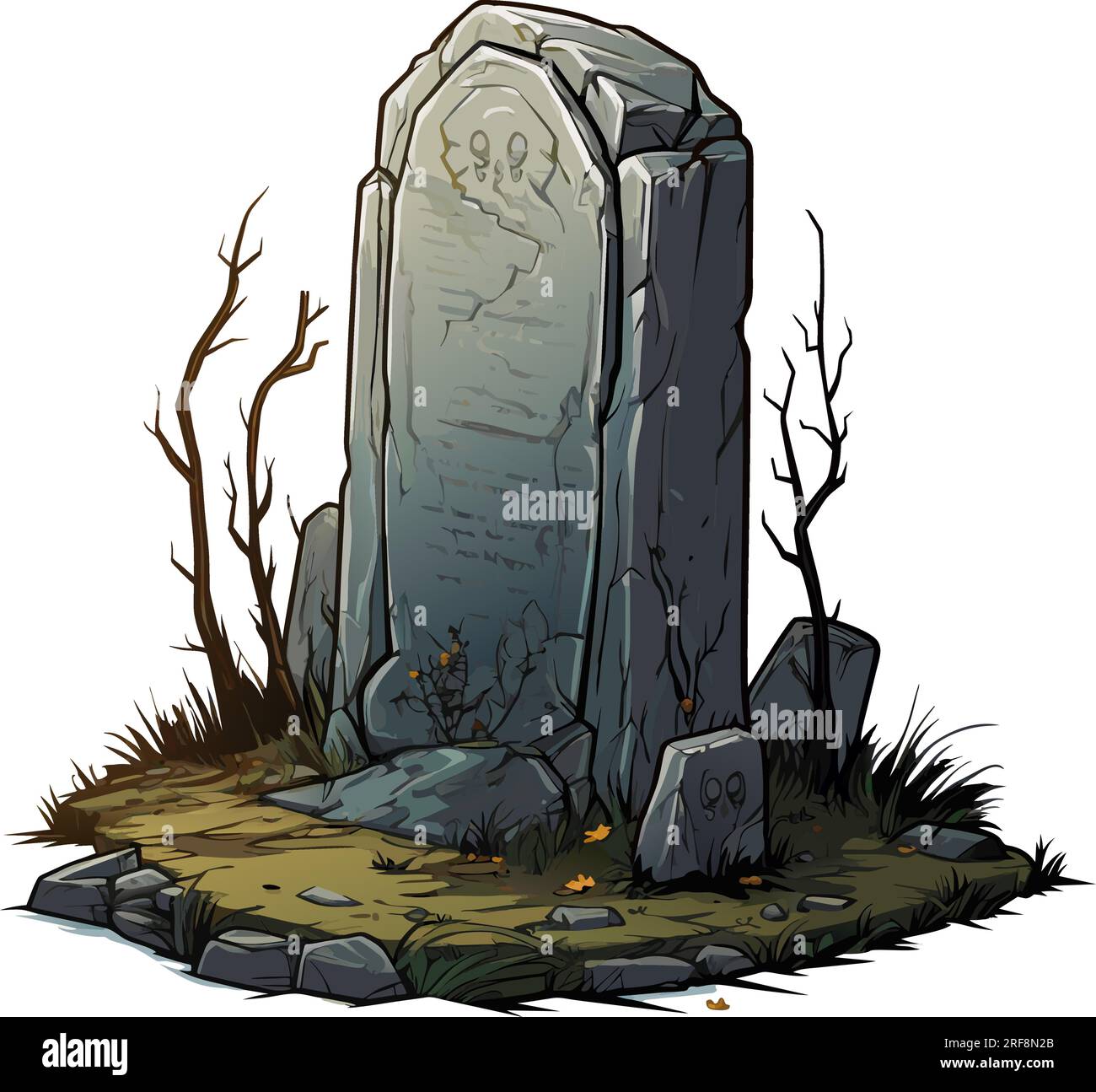 vector blank gravestone. memorial tombstone. halloween headstone vector ...