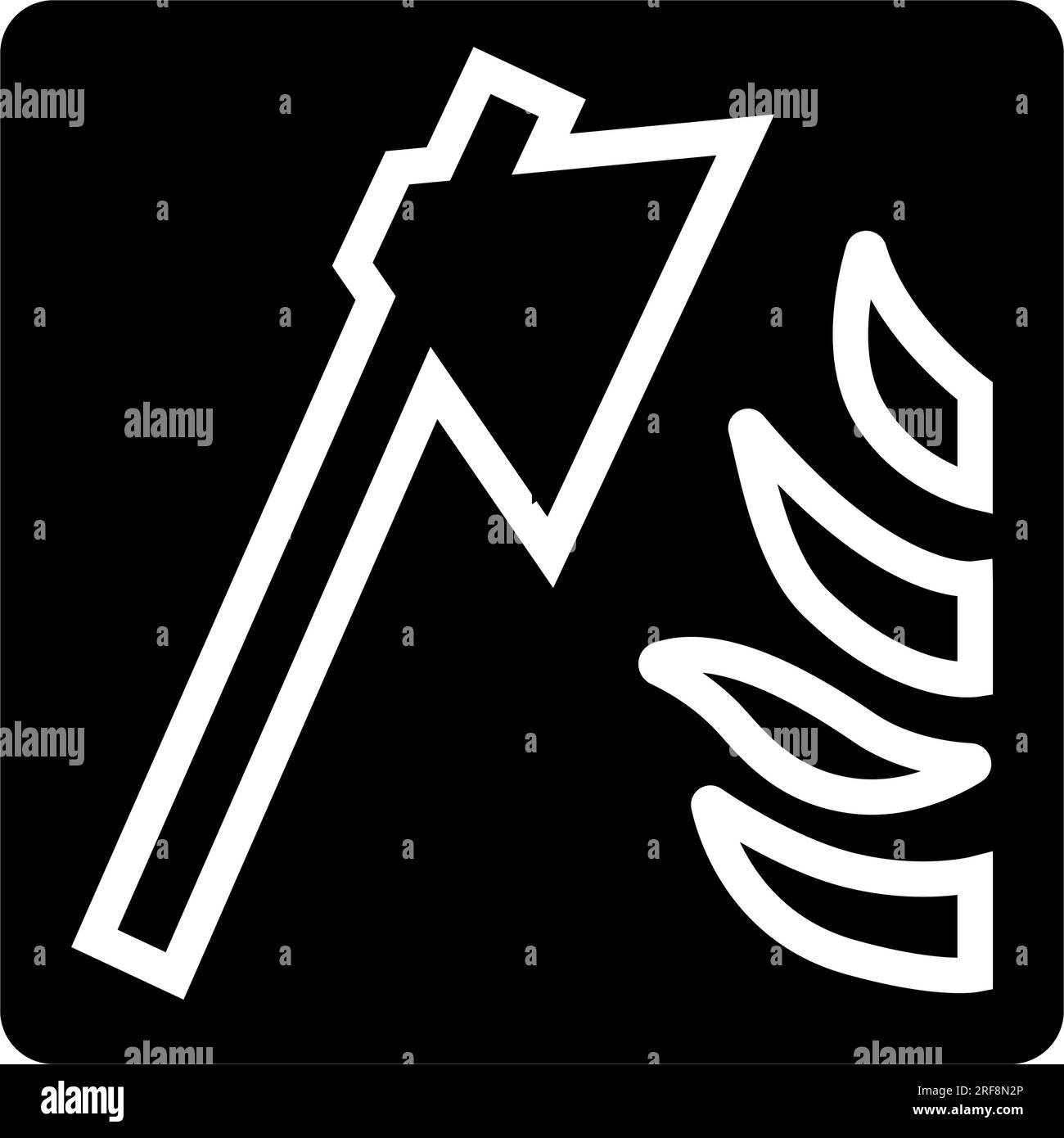 axe emergency safety glyph icon vector illustration Stock Vector Image ...