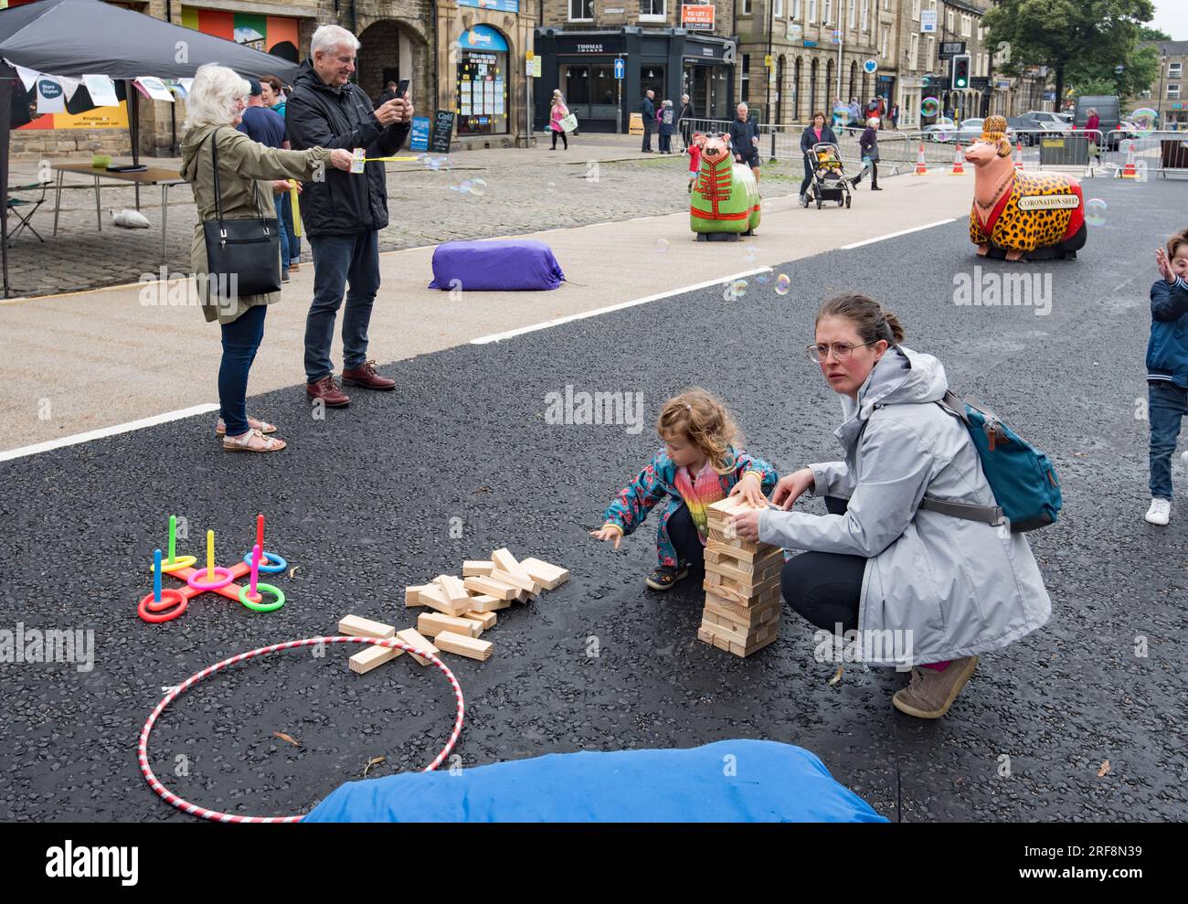 Celebration of 'Yorkshire Day' in Skipton town centre on 1st August ...
