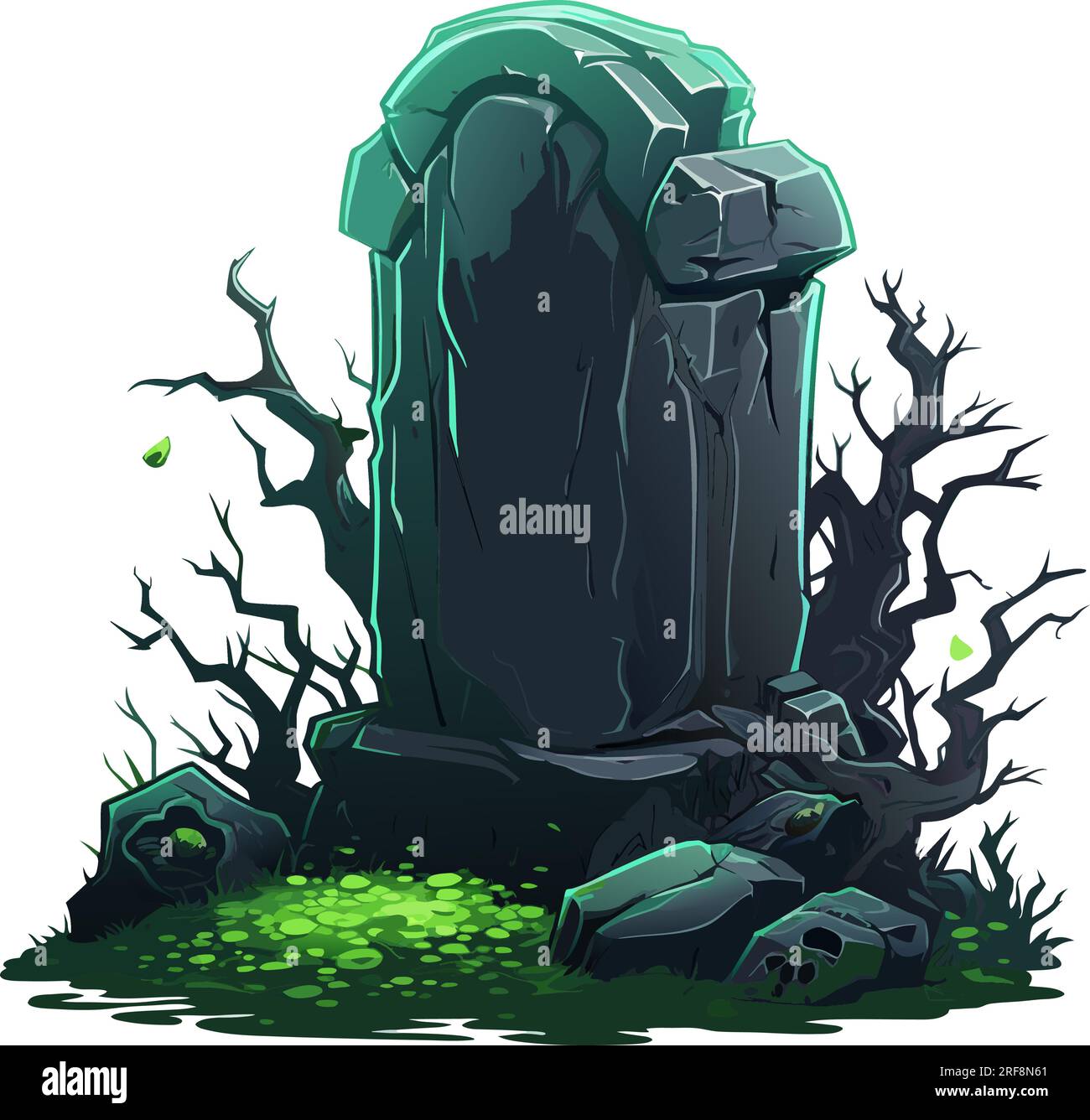 vector blank gravestone. memorial tombstone. halloween headstone vector ...