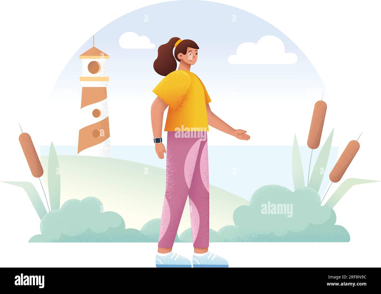 A person walking vector illustration Stock Vector Image & Art - Alamy