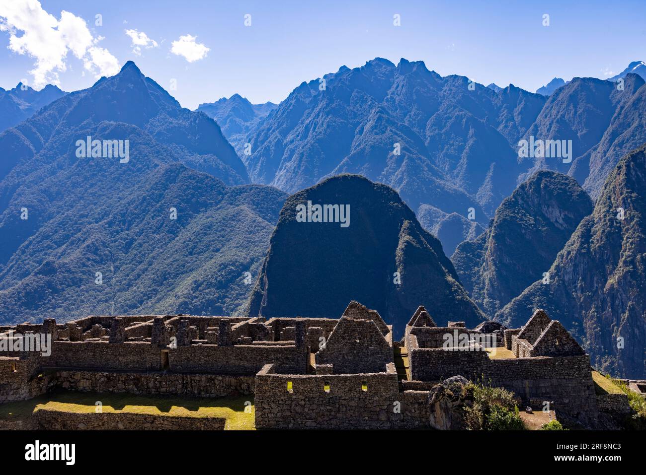 residential architecture, Inca ruins of Machu Picchu, Peru, South ...