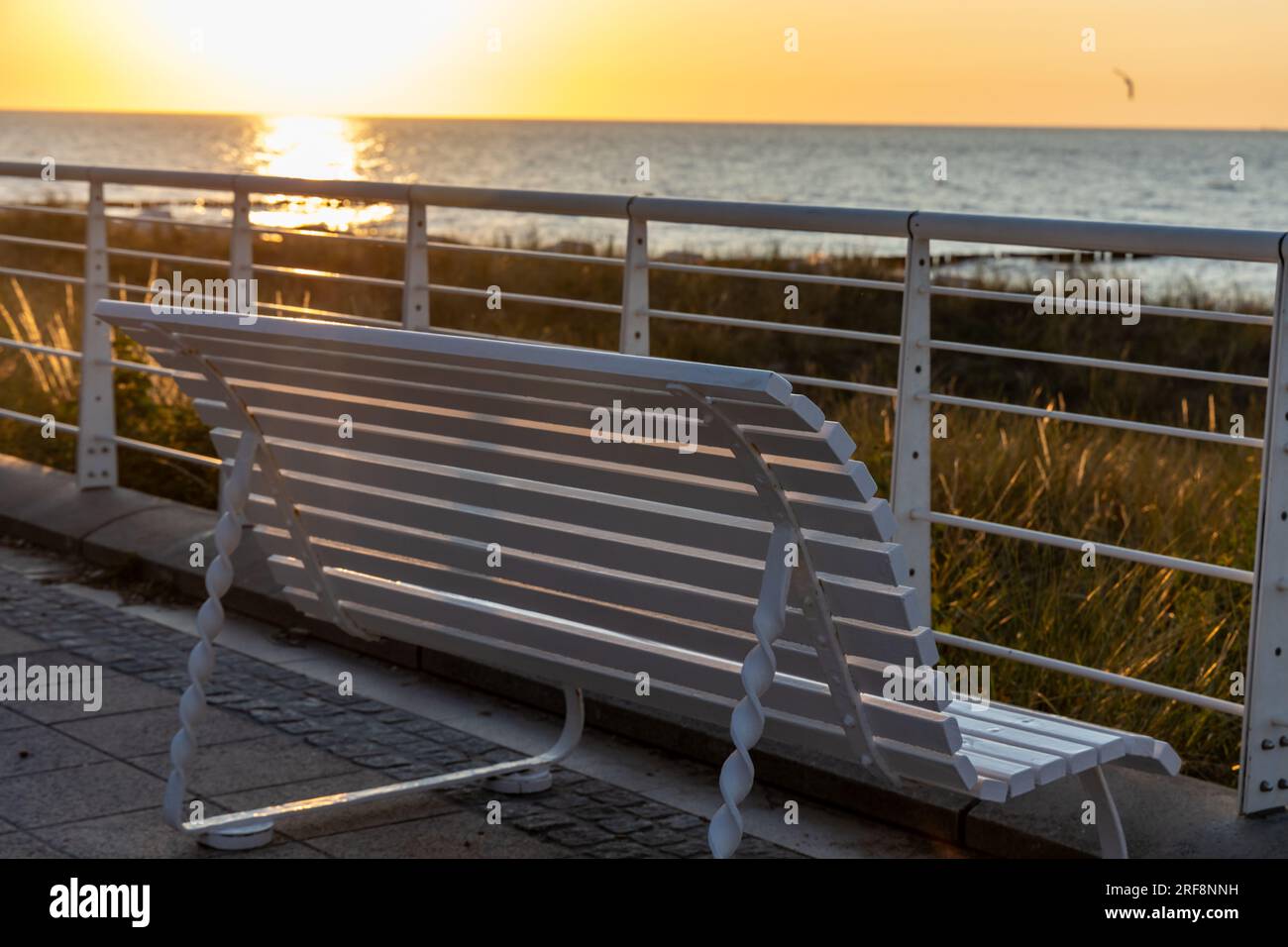 Bench on sunrise hi-res stock photography and images - Alamy