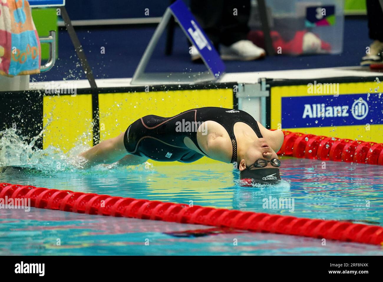 Philippines' Angel Mae Otom at the start of the Women's 50m Backstroke ...