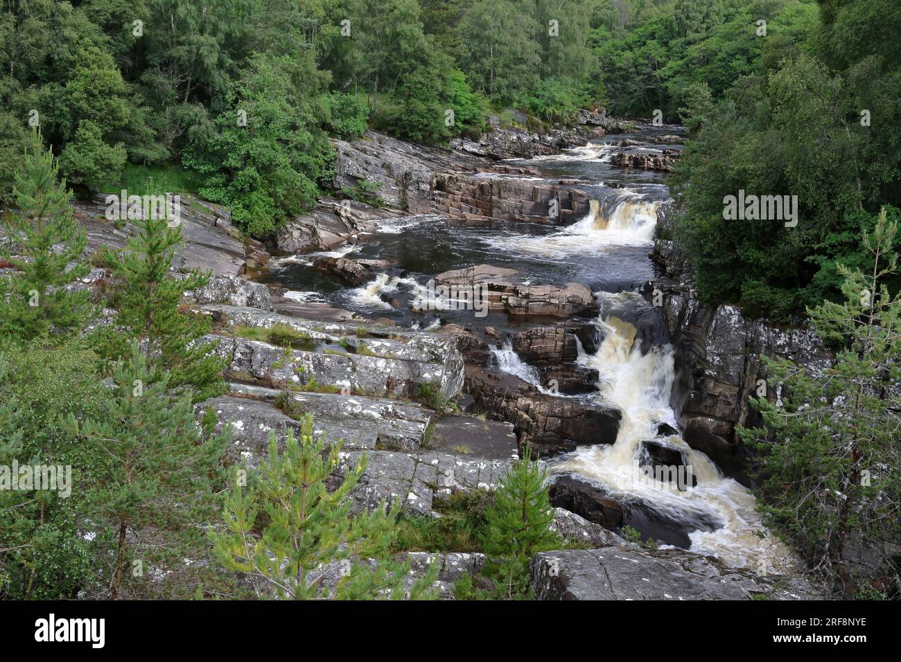 The River Blackwater between Silverbridge and Little Garve, Scotland ...