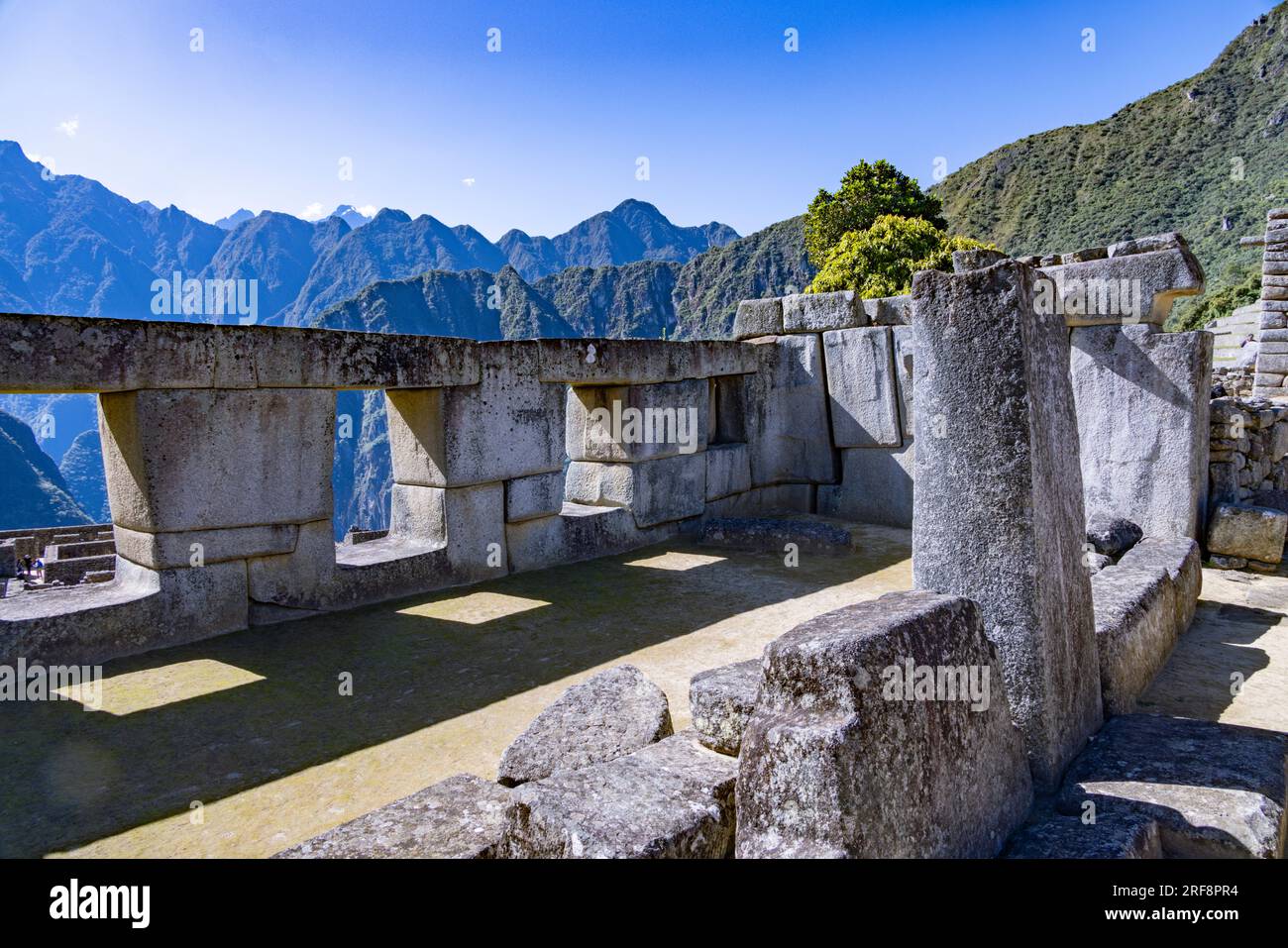 Temple of the Three Windows, Inca ruins of Machu Picchu, Peru, South ...