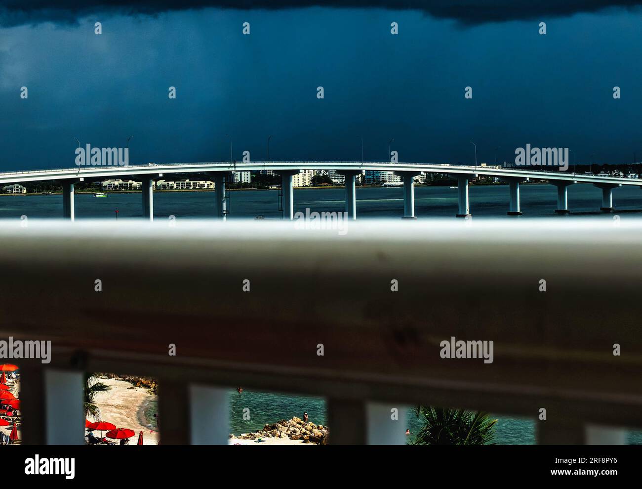 Bridge view from a hotel balcony Stock Photo - Alamy