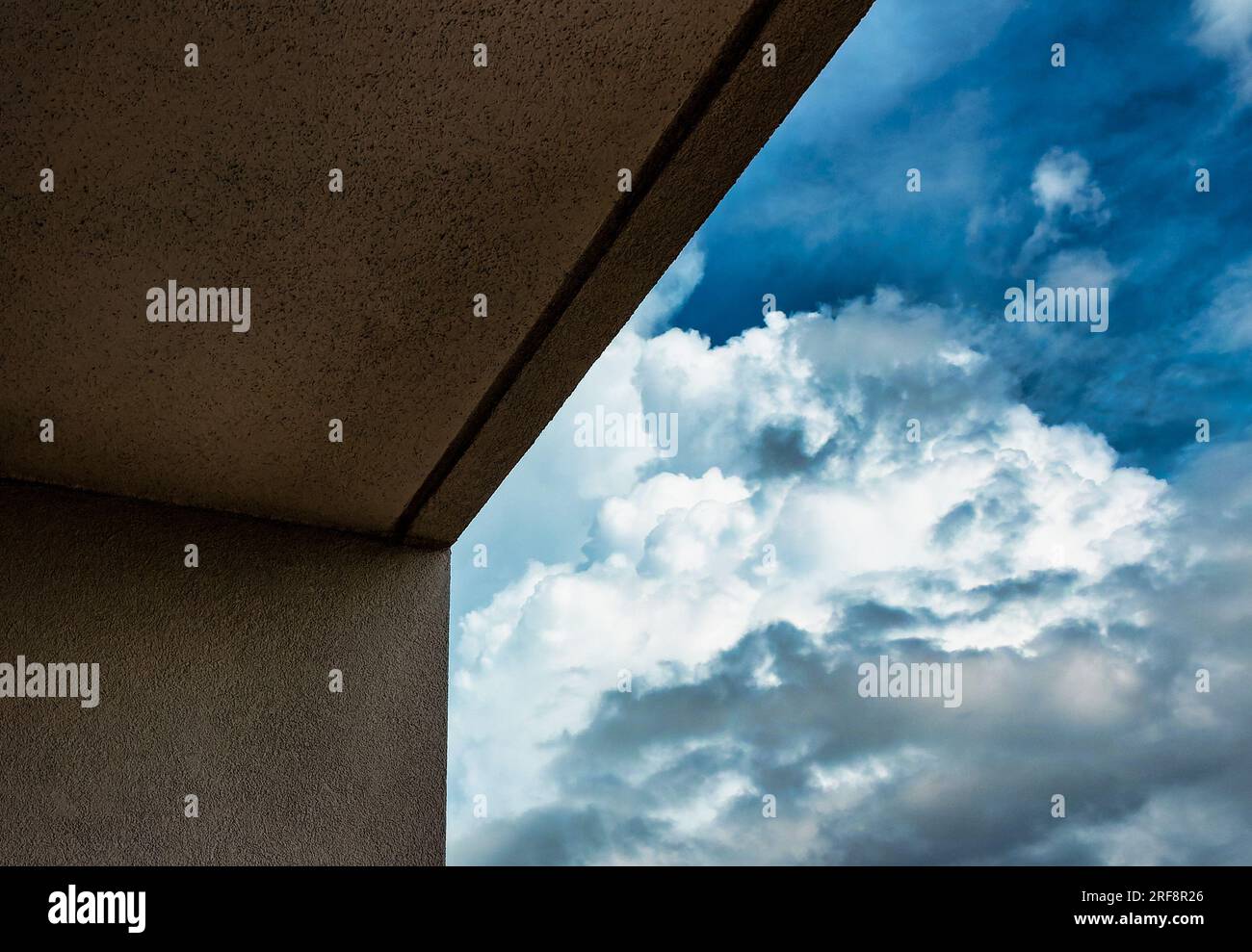 Sky cloud formation from a hotel balcony Stock Photo - Alamy