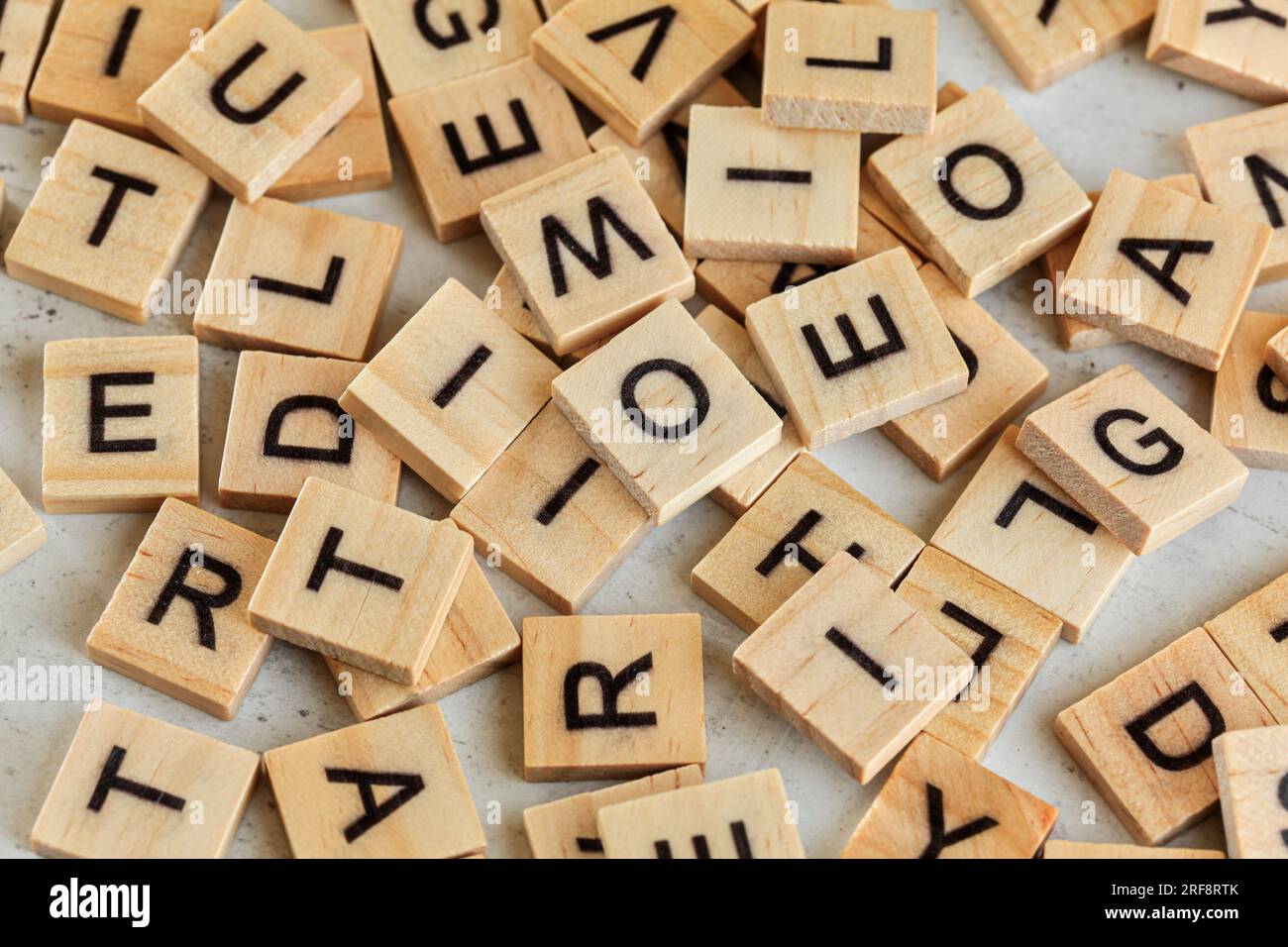 Scattered word tiles hi-res stock photography and images - Alamy