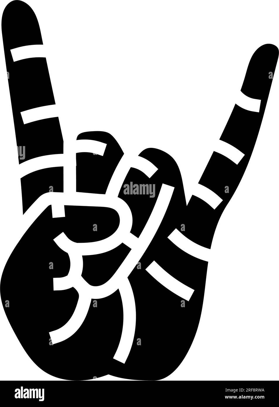 rock and roll retro music glyph icon vector illustration Stock Vector ...