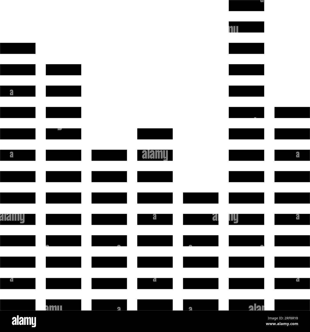 music equalizer retro glyph icon vector illustration Stock Vector Image ...