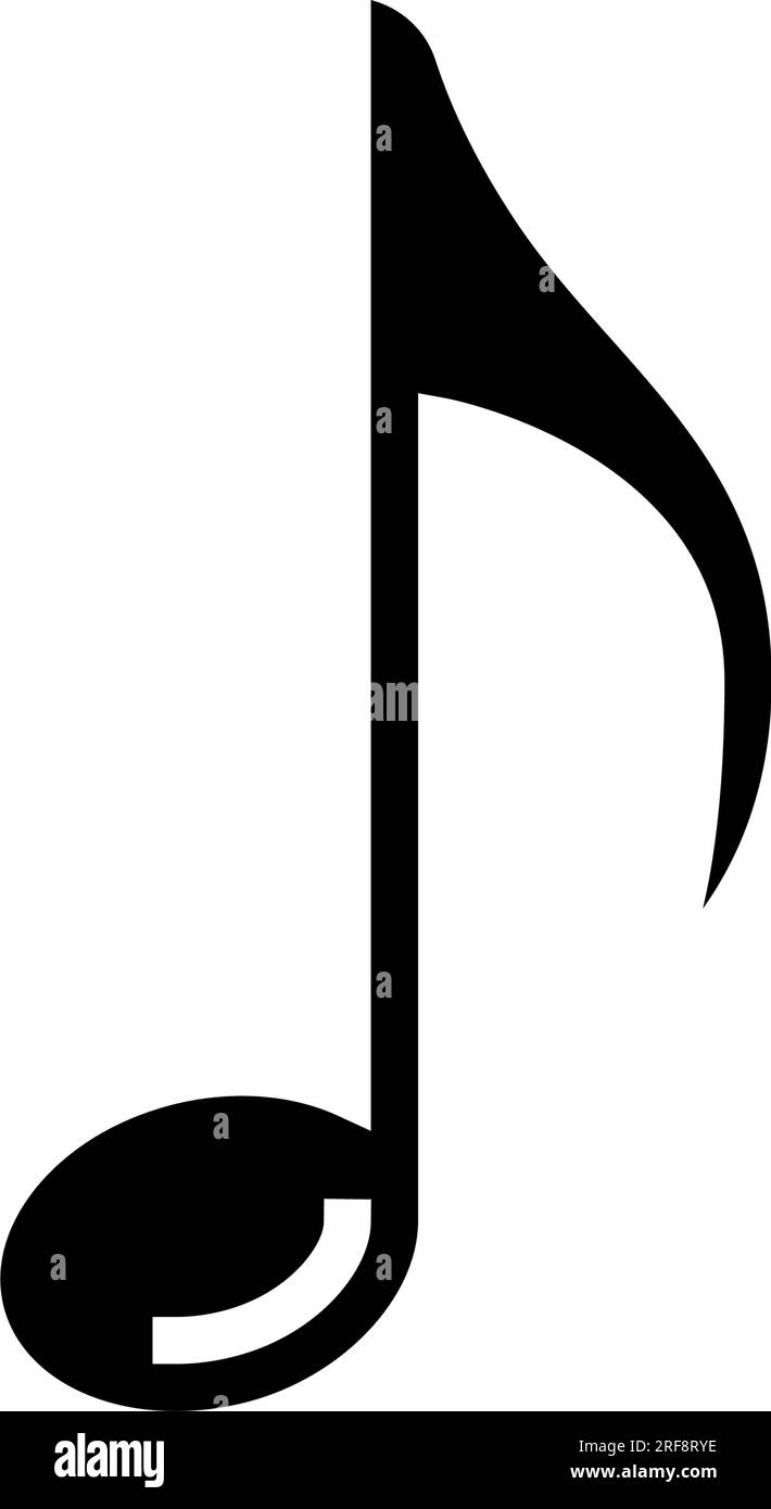 music notes retro glyph icon vector illustration Stock Vector Image ...