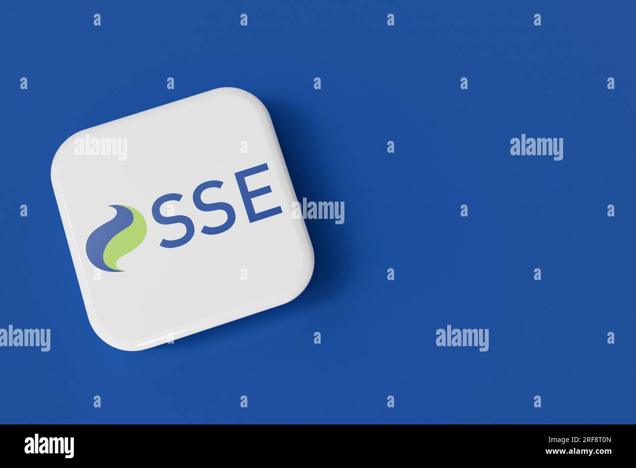 LONDON, UK - July 2023: SSE gas and electricity energy supplier company ...