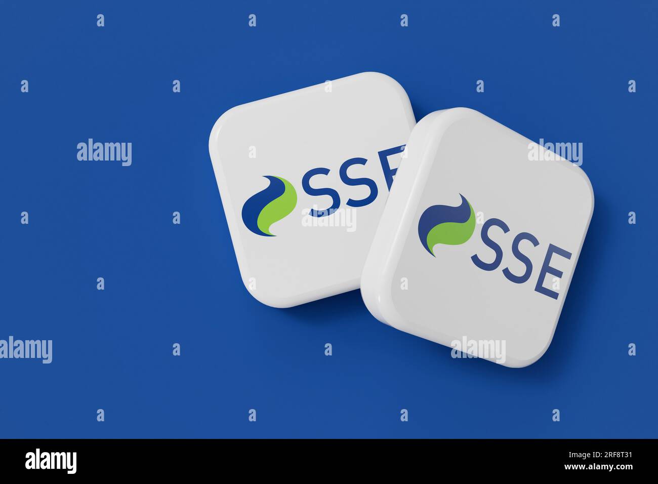 LONDON, UK - July 2023: SSE gas and electricity energy supplier company ...