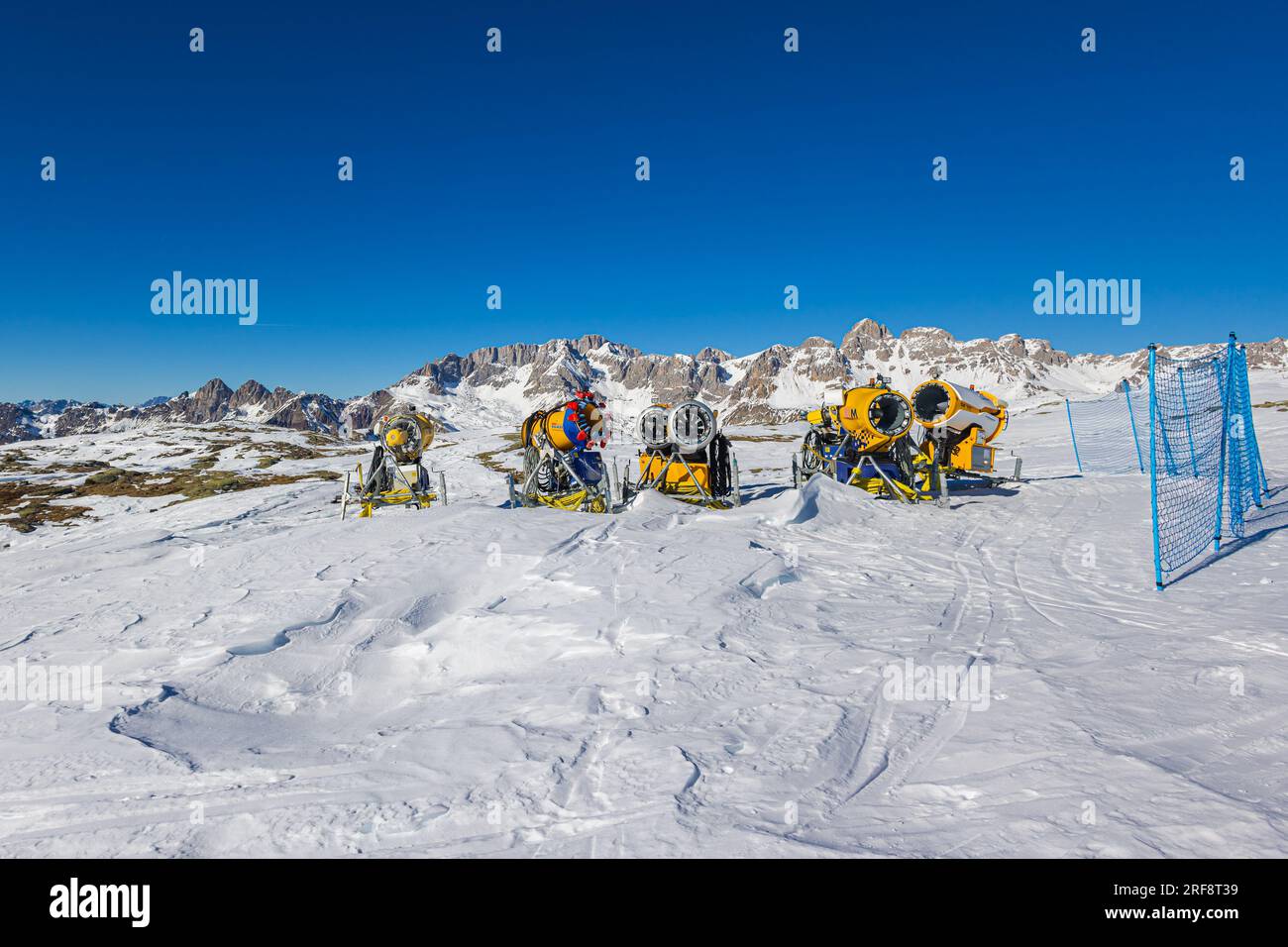Falcade, Italy - February 15, 2023: The future of winter sports, snow ...