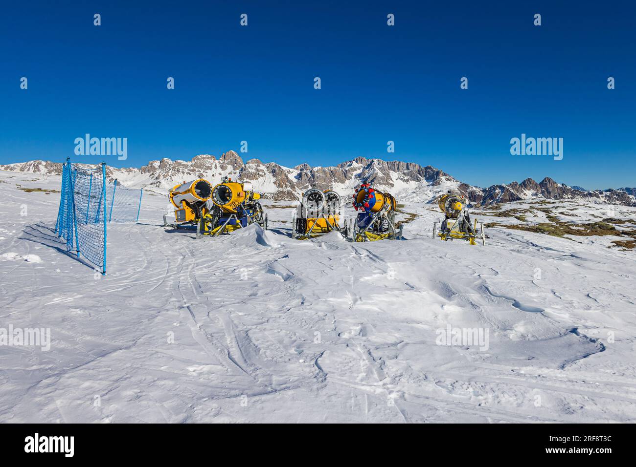 Falcade, Italy - February 15, 2023: The future of winter sports, snow ...